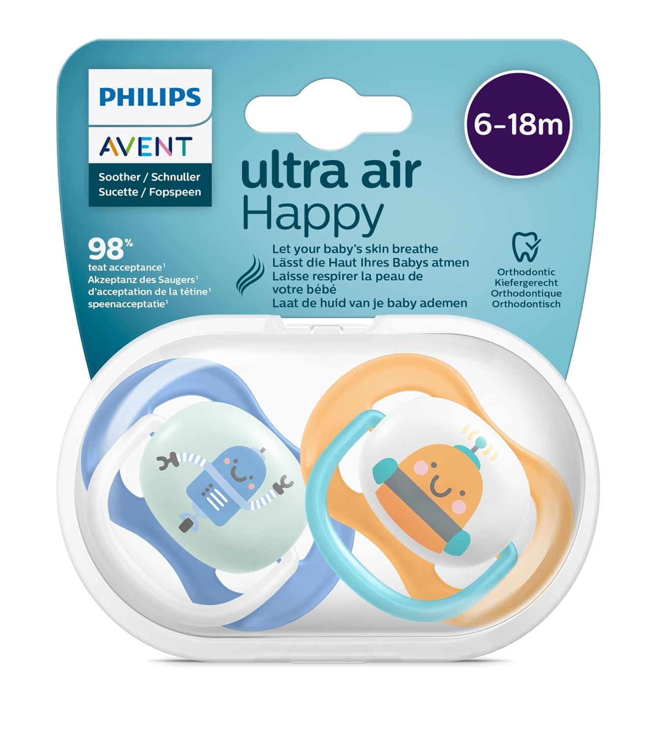 Buy Philips Avent Ultra Air Pacifier Set 6-18 Months - 6 Pieces with ...