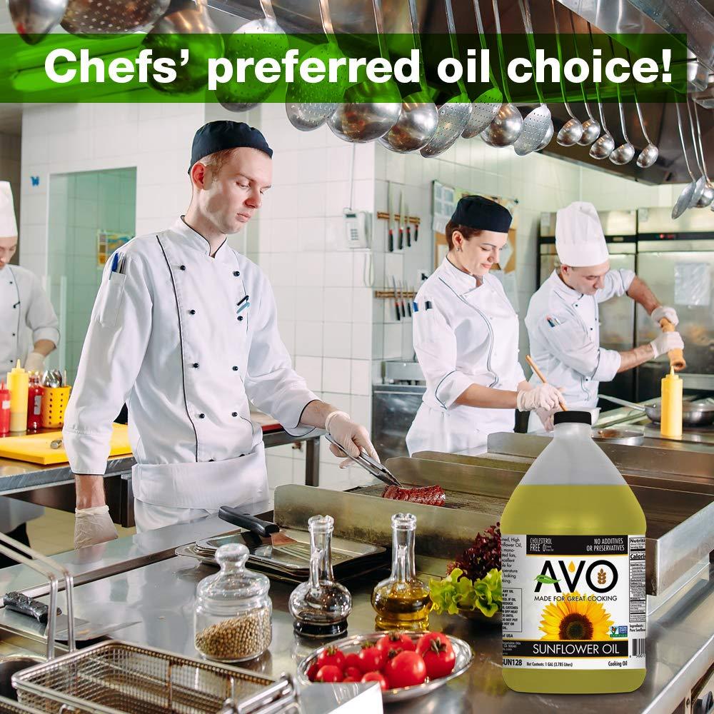AVO Non-GMO High Oleic Sunflower Oil - 1 Gallon | Ideal for General ...