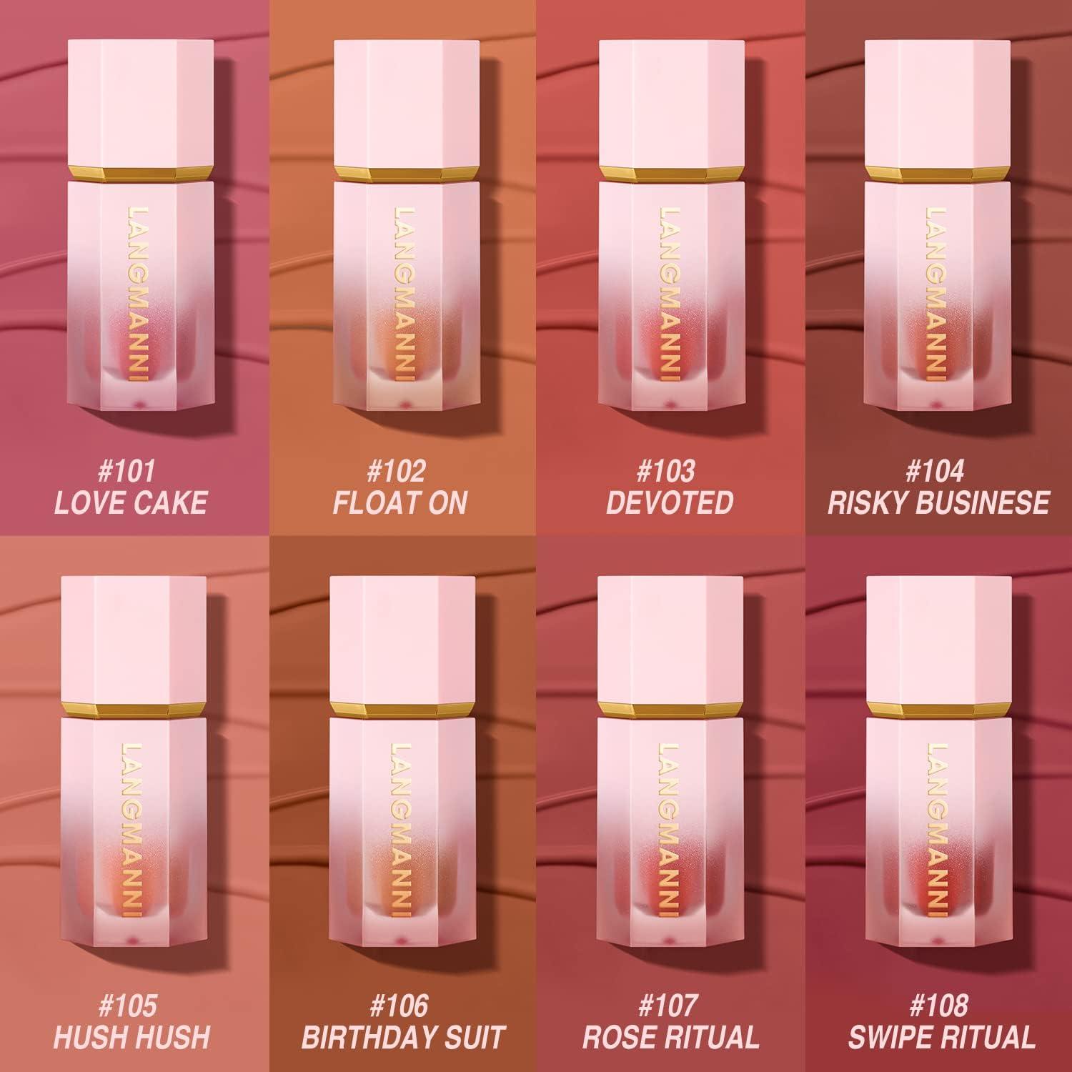 Matte Liquid Blush #103 - Long-Wearing Lightweight Formula for Natural ...