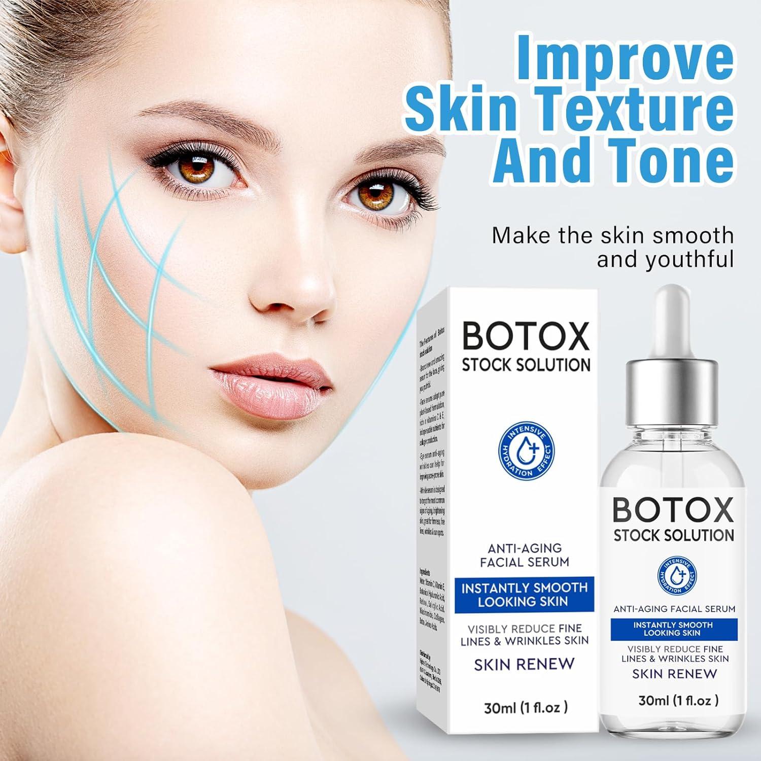 Buy Botox Face Serum - Vitamin C & E Anti-Aging Instant Lift | Boost ...