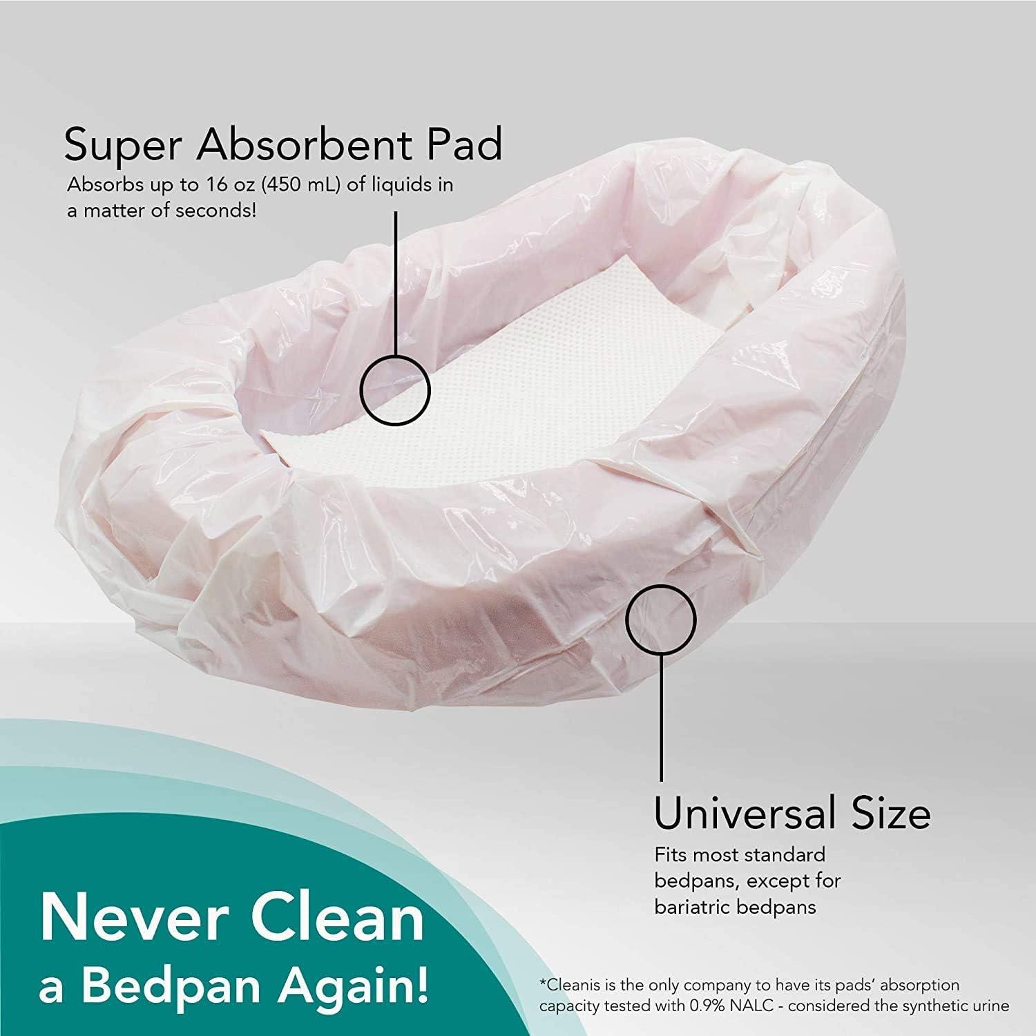 Carebag Bedpan Liner with Absorbent Pad - 20 Disposable Liners for ...