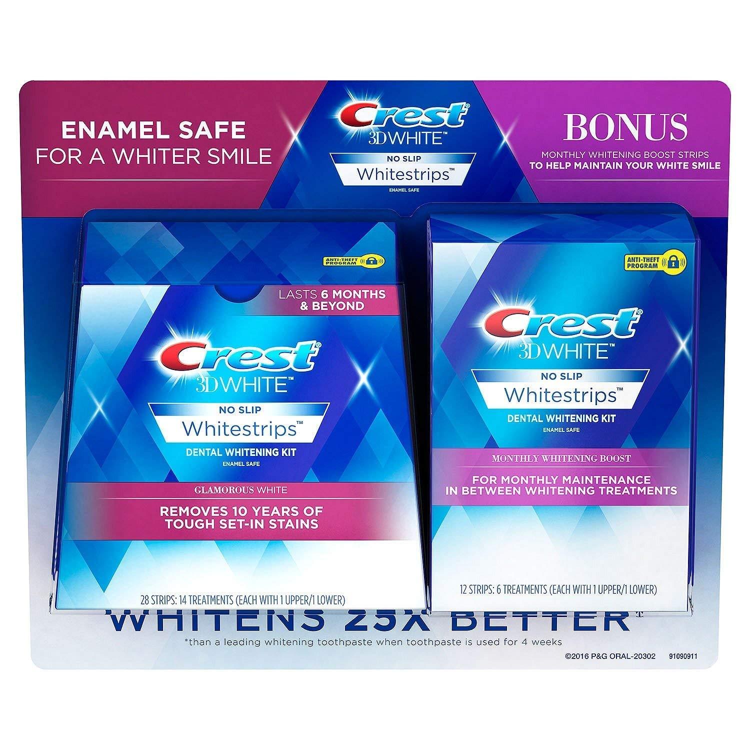 Crest 3D White Strips - 40 Count | Teeth Whitening Strips for a ...
