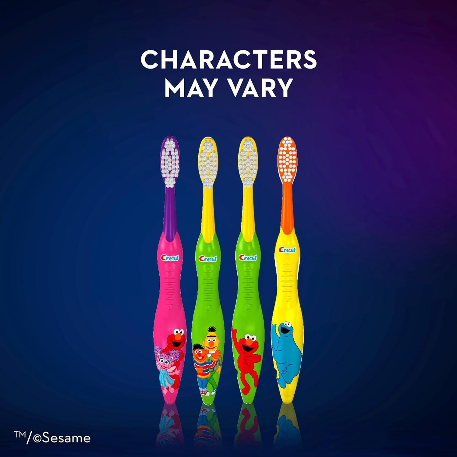 Crest Oral-B Kids Soft Toothbrushes featuring Sesame Street - 3 Sets ...