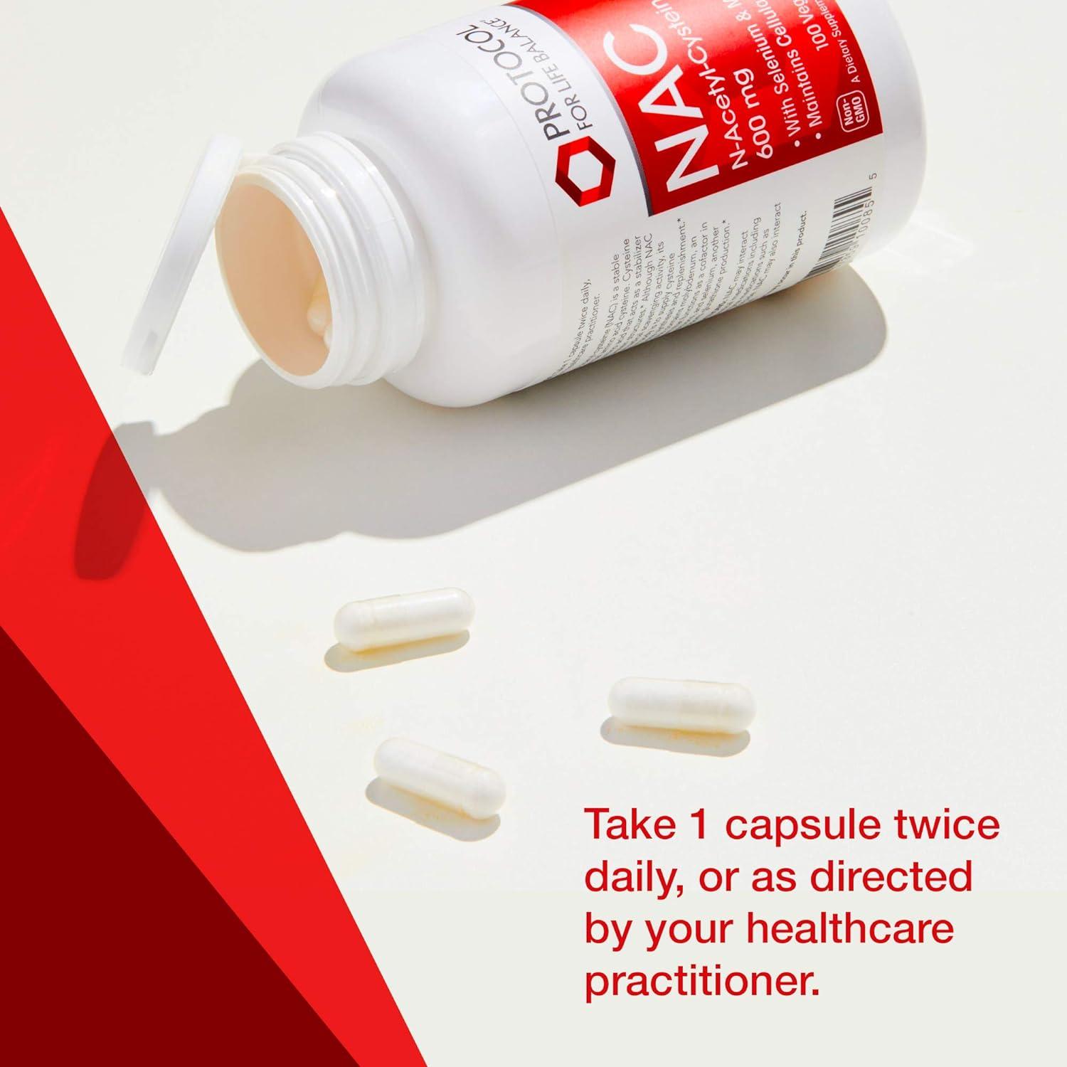 Protocol NAC with Selenium and Molybdenum - 100 Veg Caps for ...