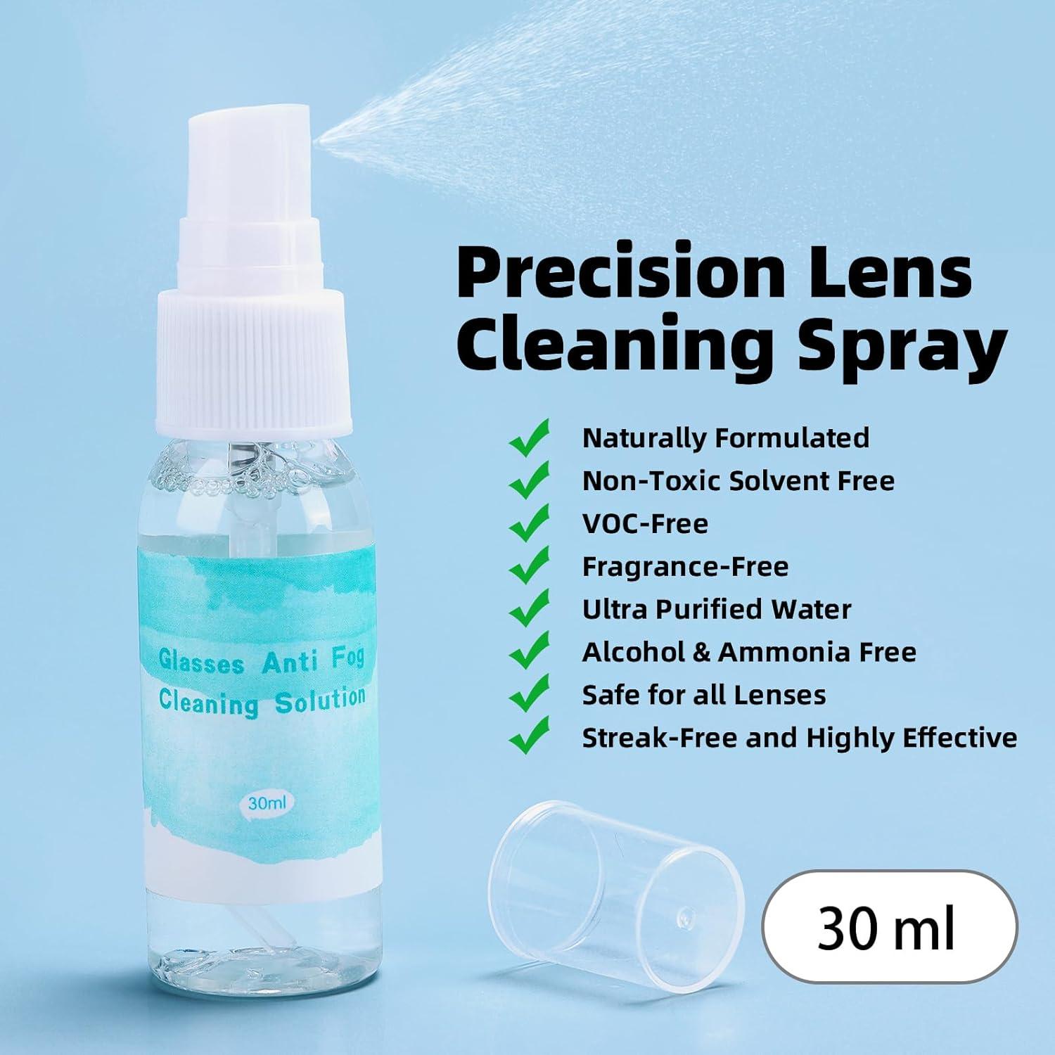 Glasses Cleaner Kit - Eyeglass Cleaner Spray & Microfiber Cloth Set ...