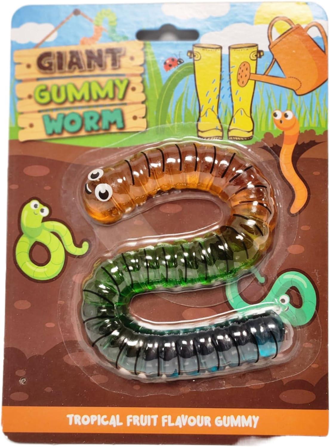 Giant Worm Gummy Jelly Huge Tasty and Delicious Candy Treat 100gx1 ...