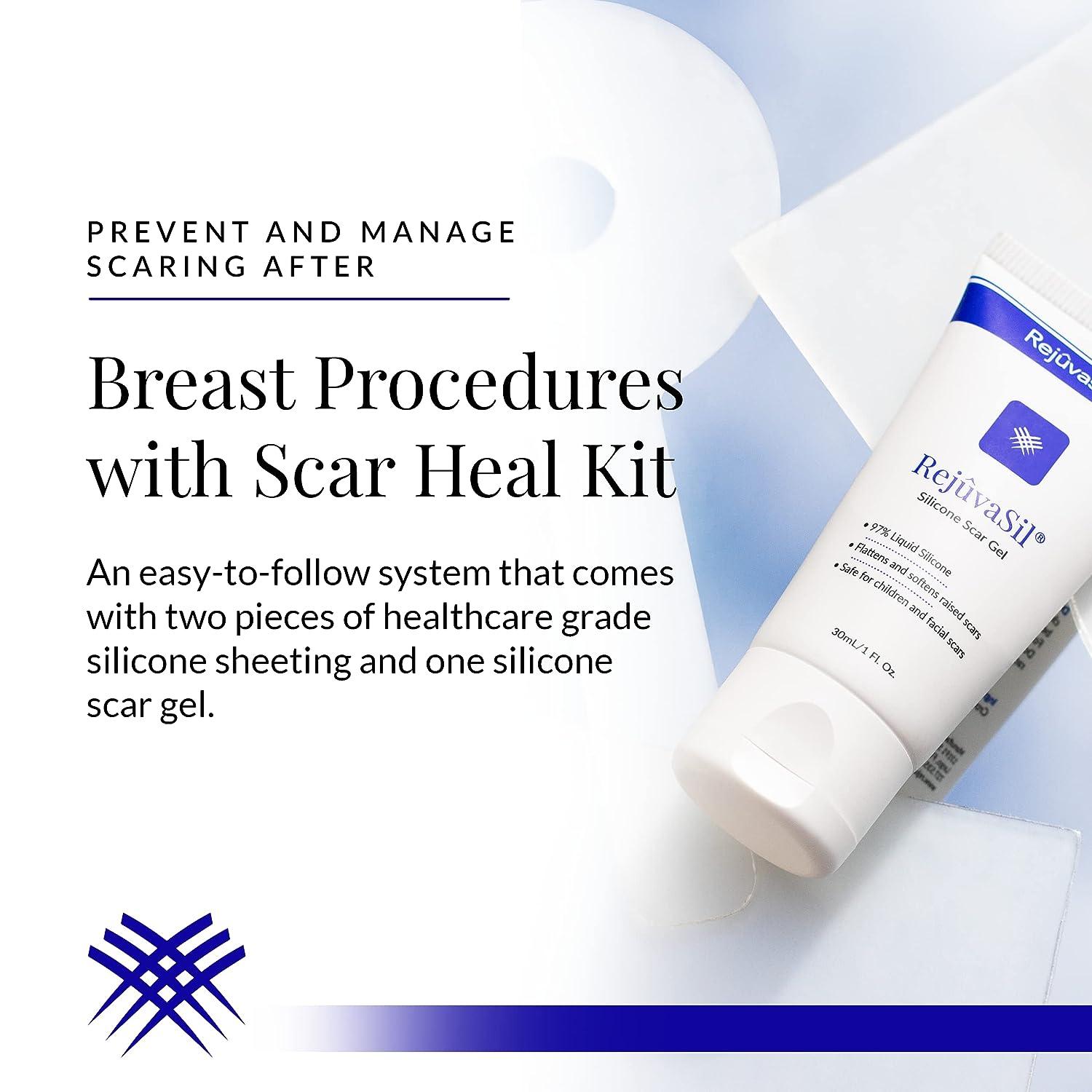 Rejuvaskin Scar Heal Kit - Physician Recommended Breast Scar Treatment ...