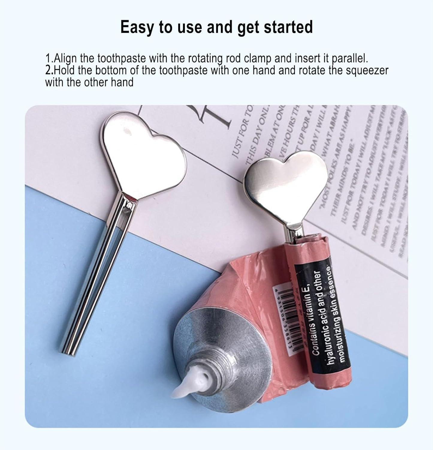 Premium Stainless Steel Toothpaste Tube Key - 2 Pack Metal Squeeze Tool ...