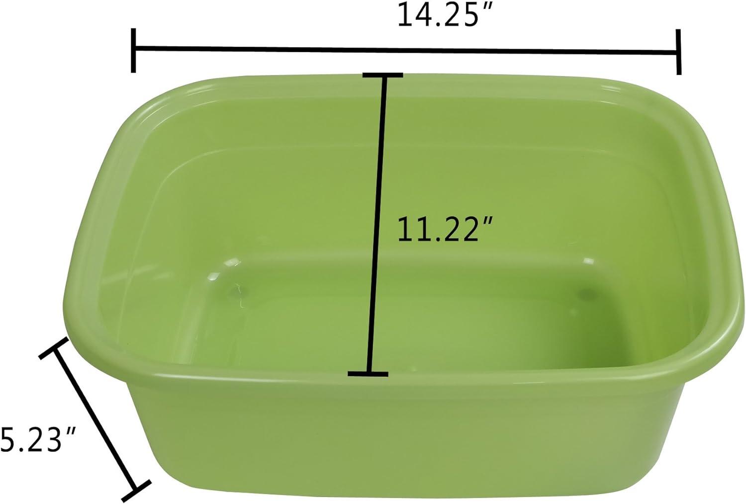Dehouse 3-Pack 12 Quart Wash Basin Dish Pan Set - Durable & Versatile ...