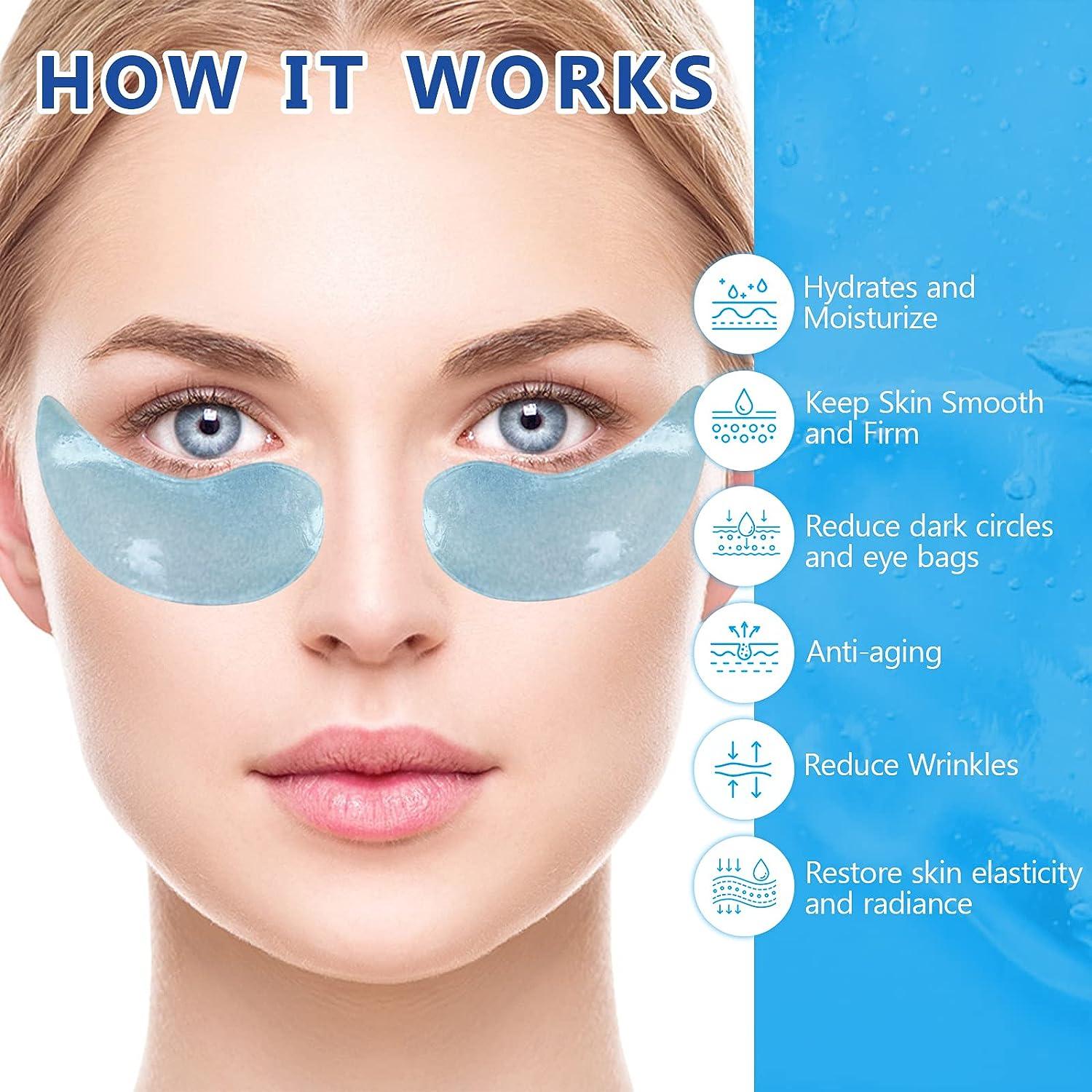 Under Eye Patches for Dark Circles & Puffiness | Hyaluronic Acid Anti ...
