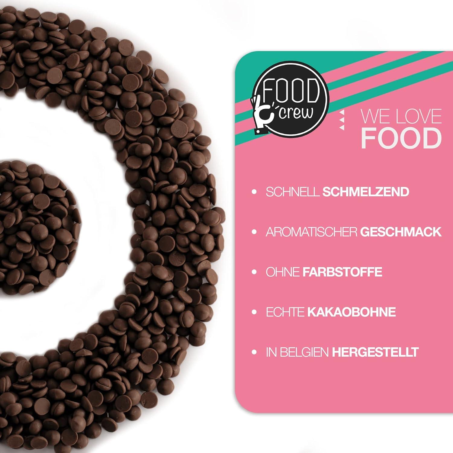 Food Crew 900g Belgian Dark Chocolate for Fondue & Fountains - 10 ...