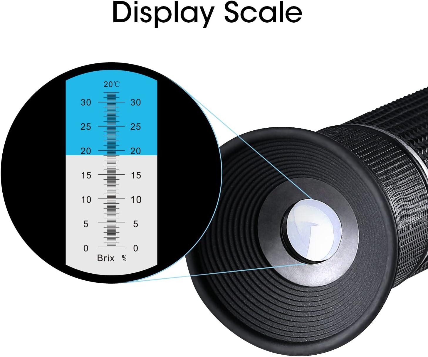 Buy BRIX Refractometer Hydrometer with ATC | Accurate Brix Reader Meter ...