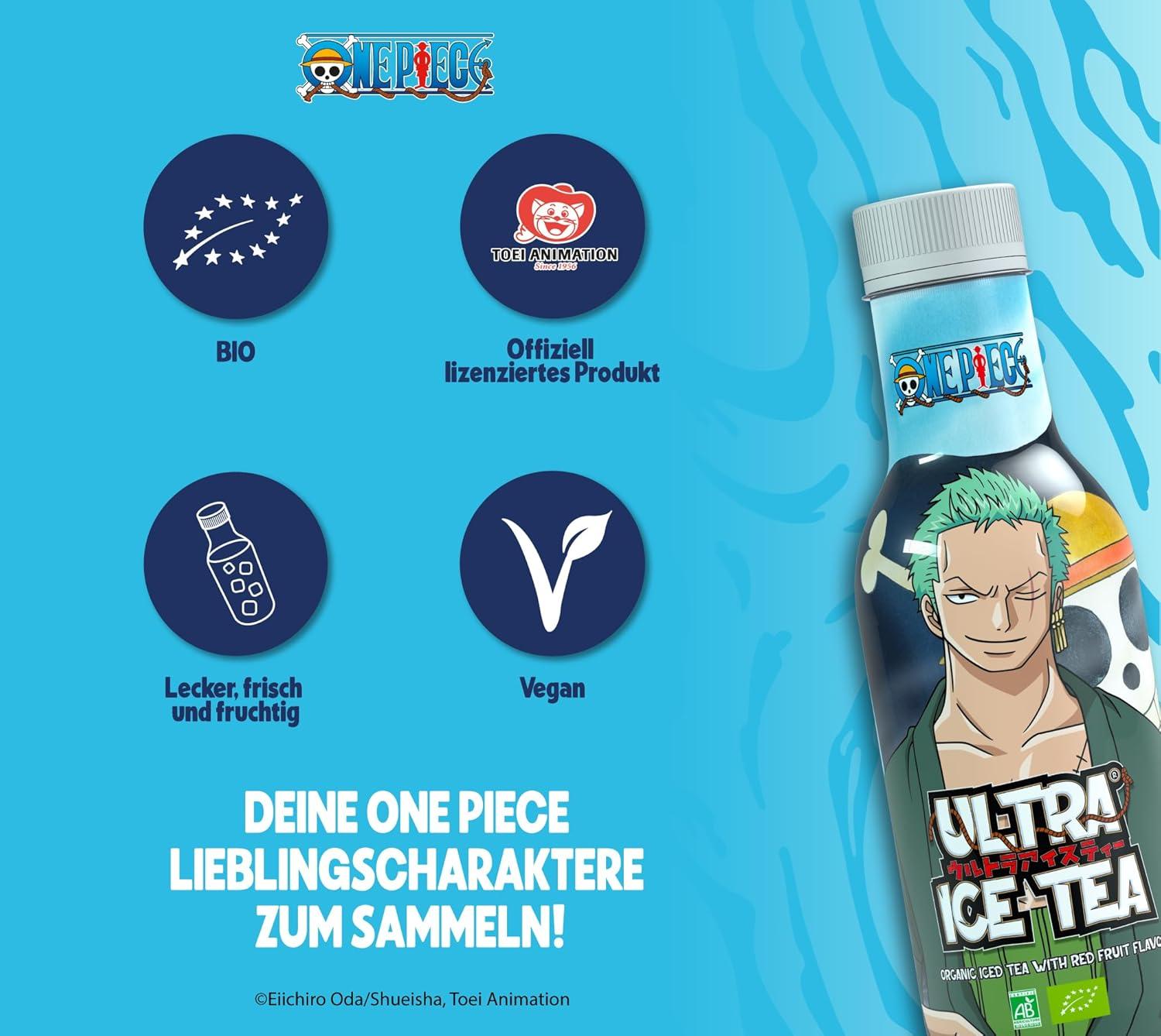 Ultra Ice Tea Organic Iced Tea - Vegan Zoro Character Hibiscus Mint ...