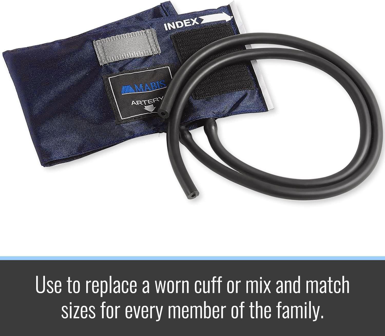 Adult Size Blue Blood Pressure Cuff & Bladder Set by MABIS ...