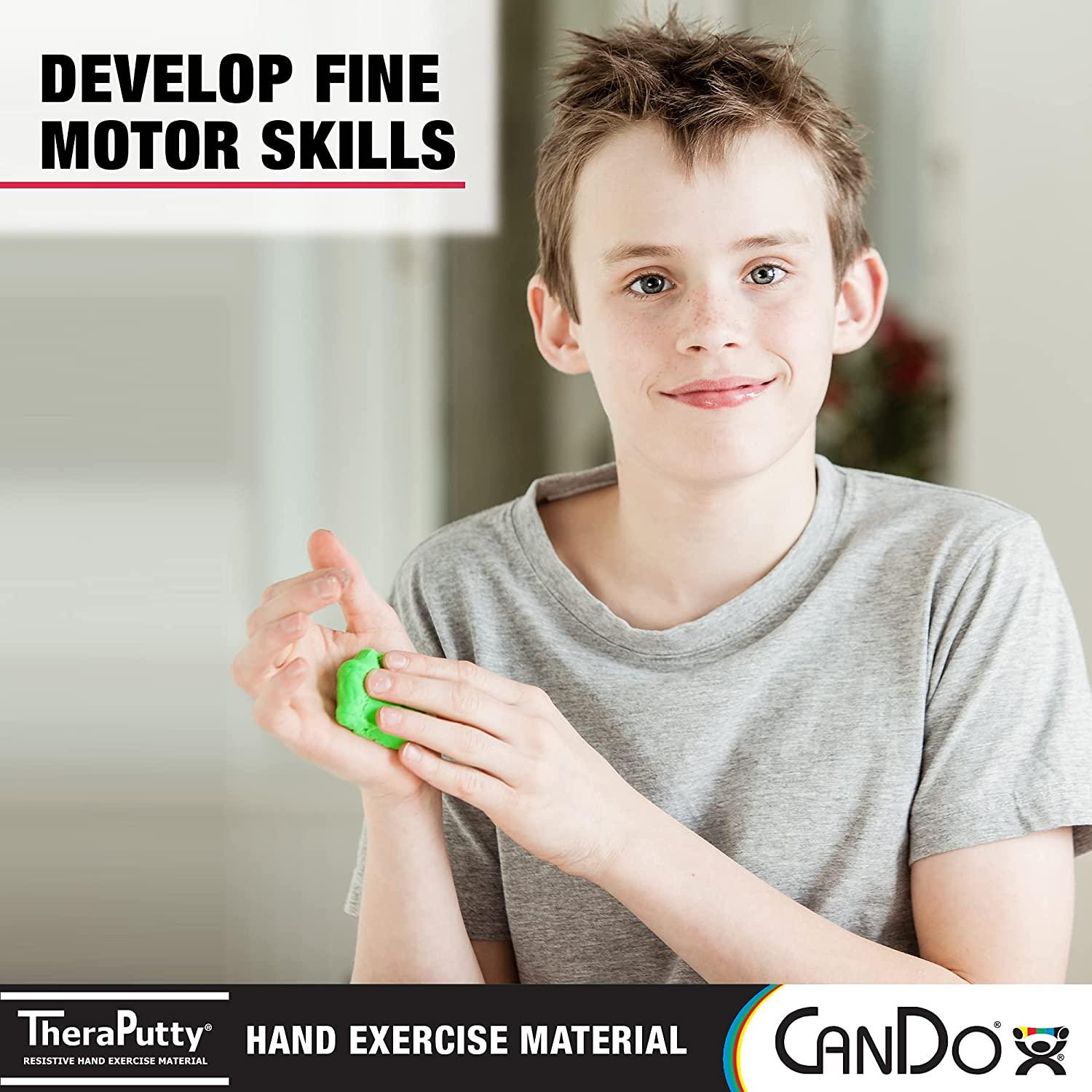CanDo TheraPutty Hand Exercise Putty for Rehabilitation & Therapy - Improve Motor Skills, Hand ...