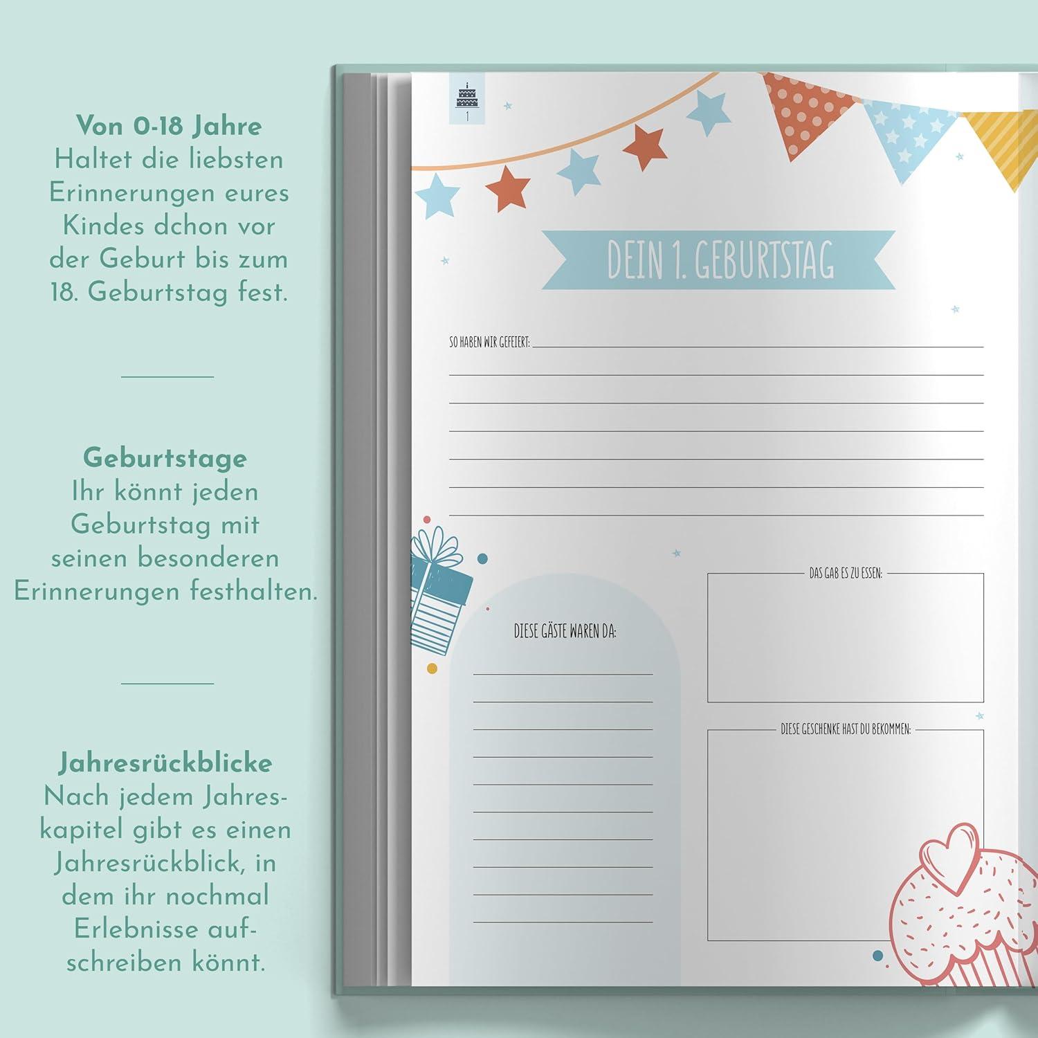 Unforgettable 18th Birthday Remembrance Album - 208 Pages DIN A4 ...