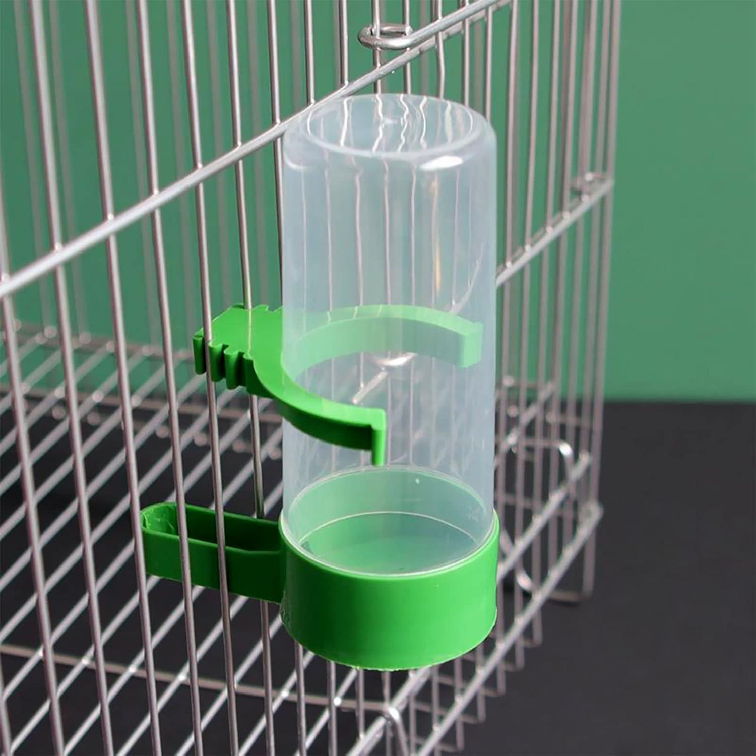 Jicyor 3-Piece Automatic Water Dispenser for Birds - Plastic Clip ...