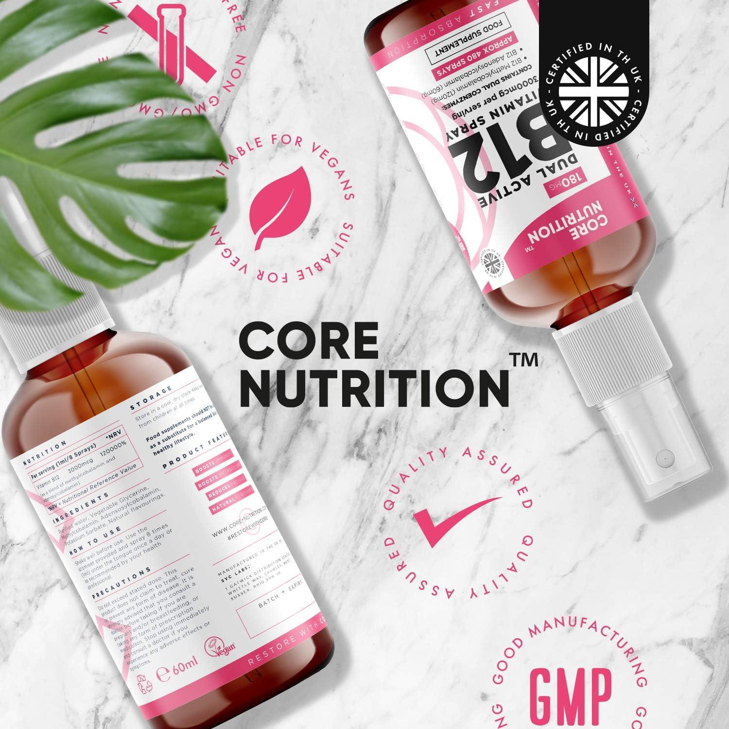 High Strength Vegan Vitamin B12 Spray 3000mcg - 60ml - 60 Day Supply ...