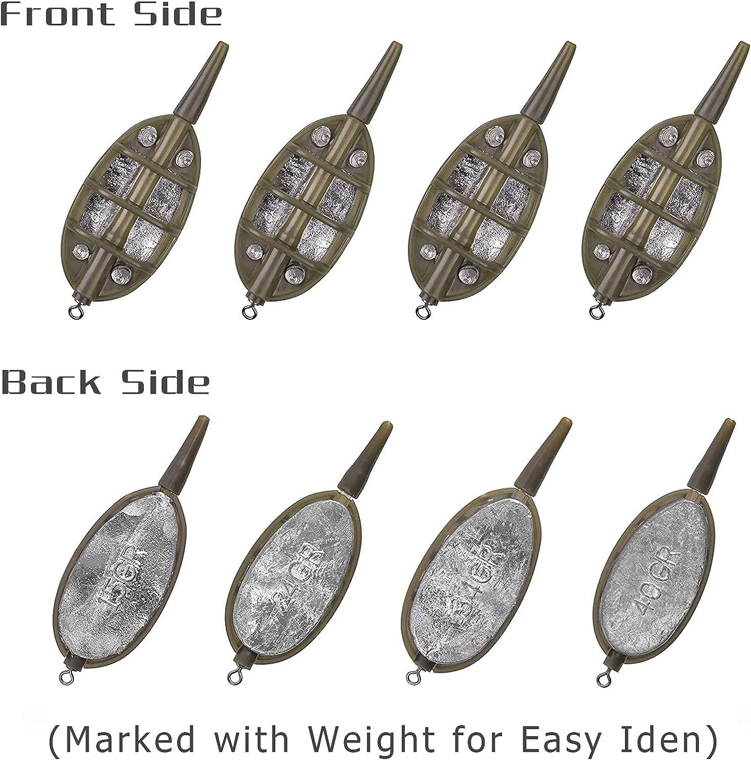 Carp Fishing Method Feeders Set - 4 Inline Method Feeders with Quick ...