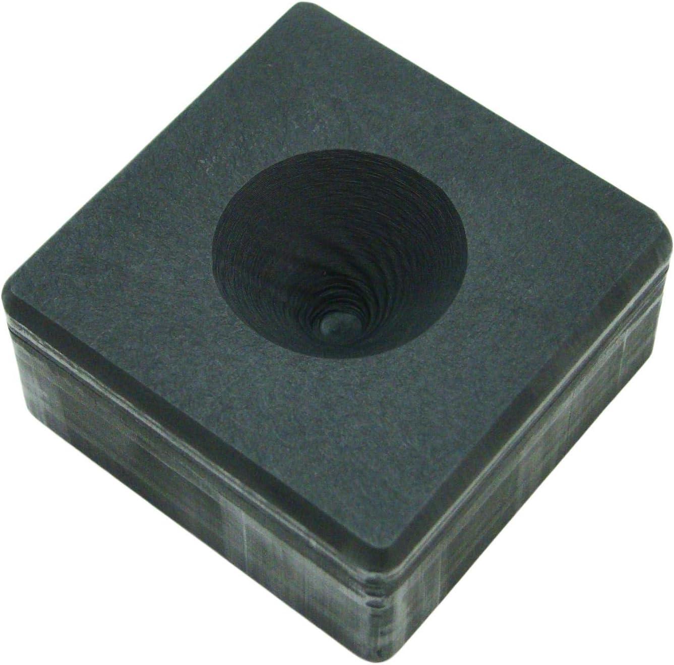3oz High Density Graphite Mini Conical Mold for Gold, Silver, and Black ...