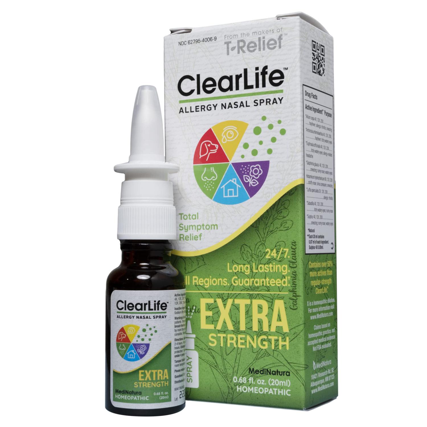 ClearLife Extra Strength Allergy Relief Nasal Spray - 8 Homeopathic ...