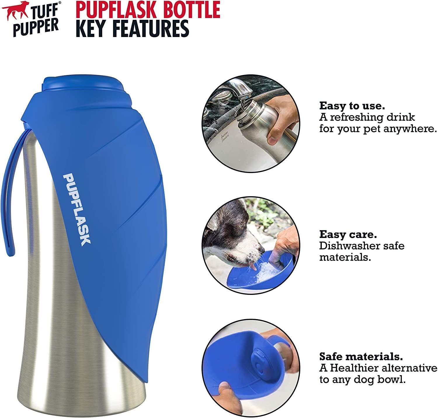 PupFlask Large Dog Water Bottle | 27 OZ Stainless Steel | Nebulas Blue ...