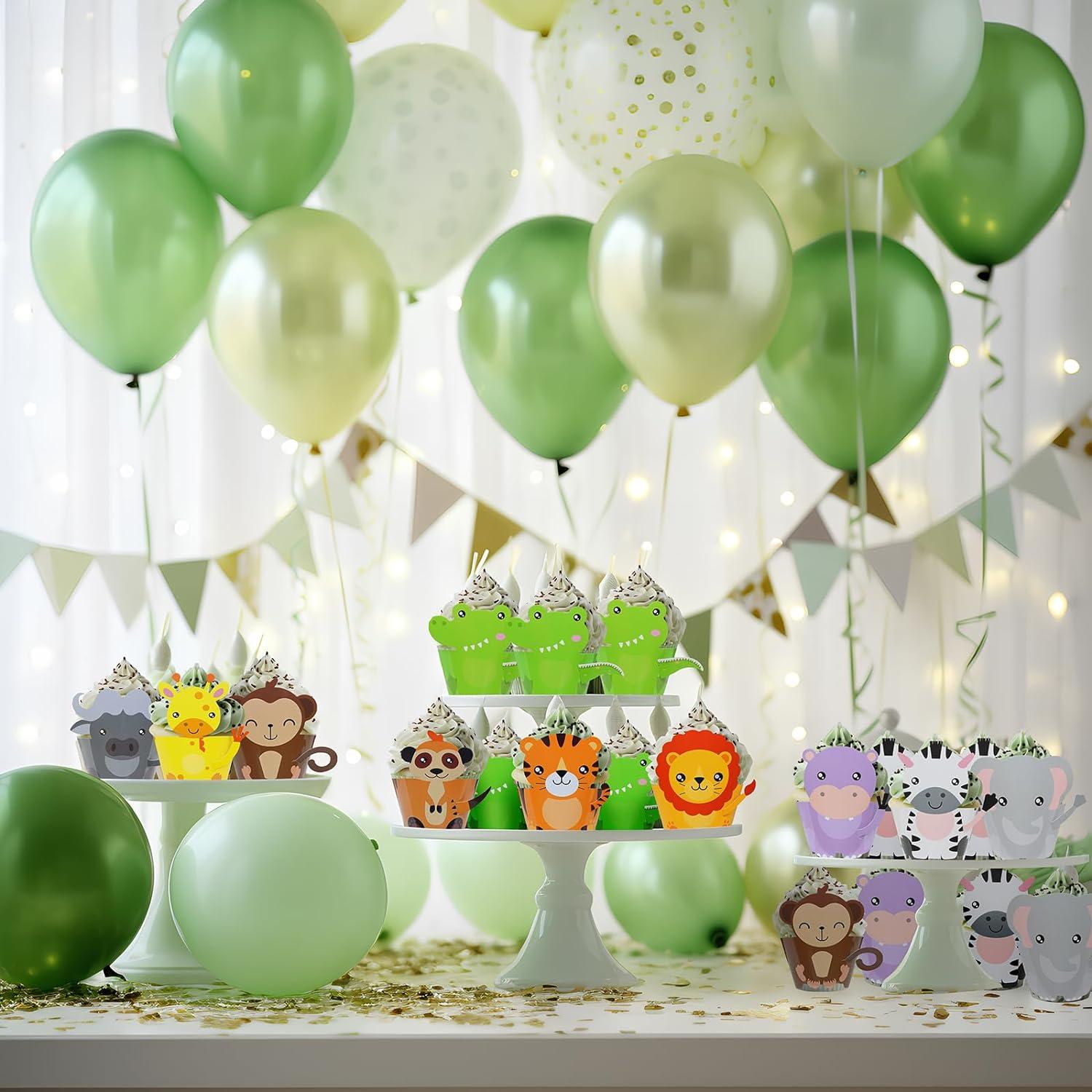 jungle theme centrepieces