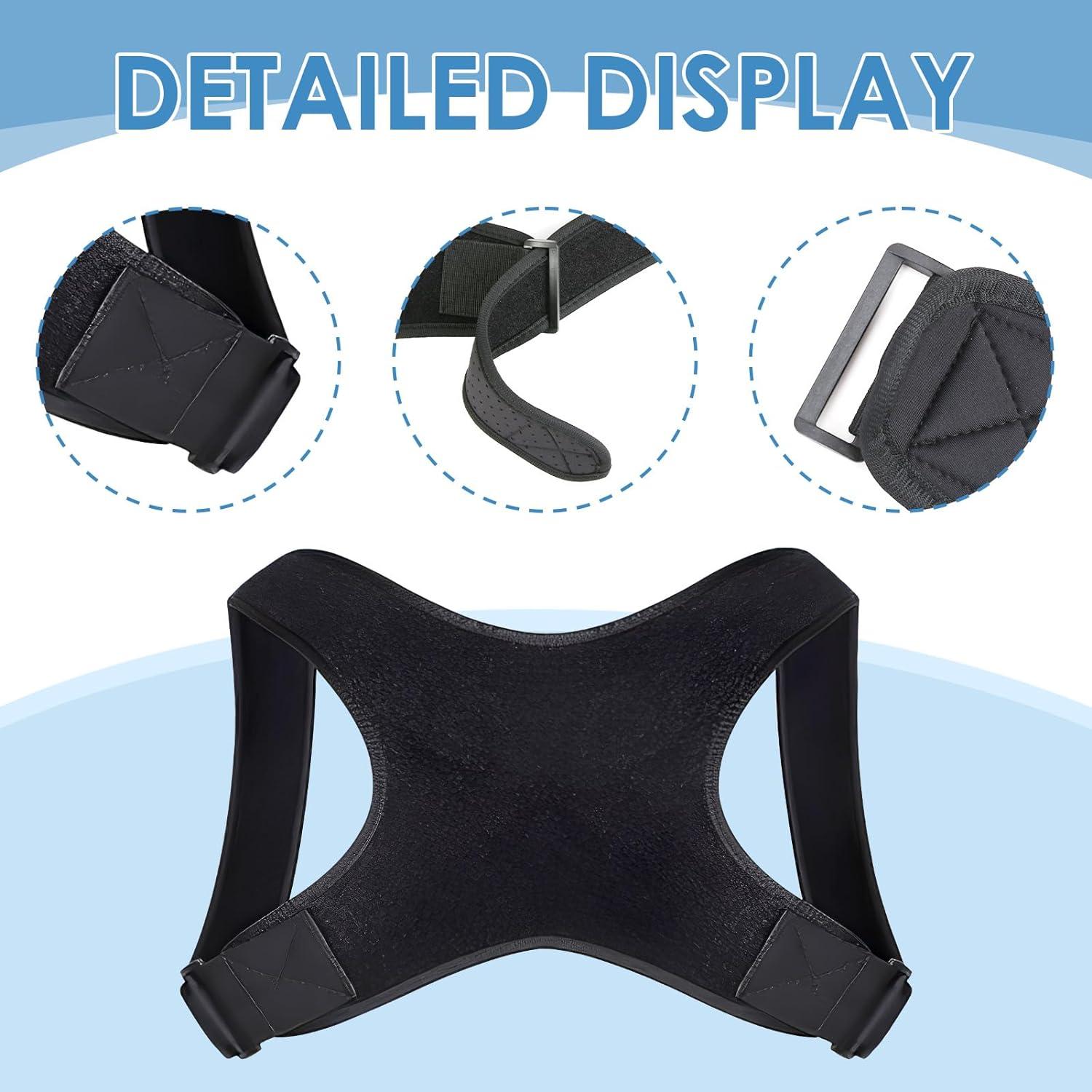 2 Pcs Comfortable Posture Corrector Set for Men and Women - Upper ...