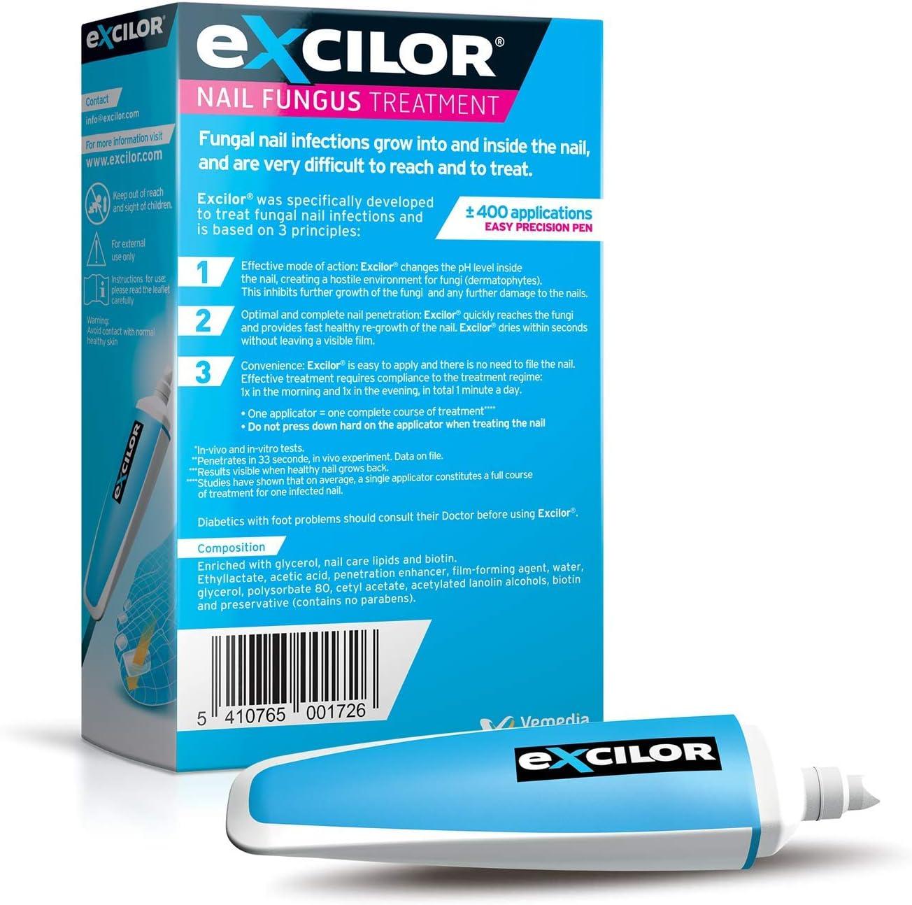 Excilor Nail Fungus Treatment Pen - Anti-Fungal Repair for Beautiful ...
