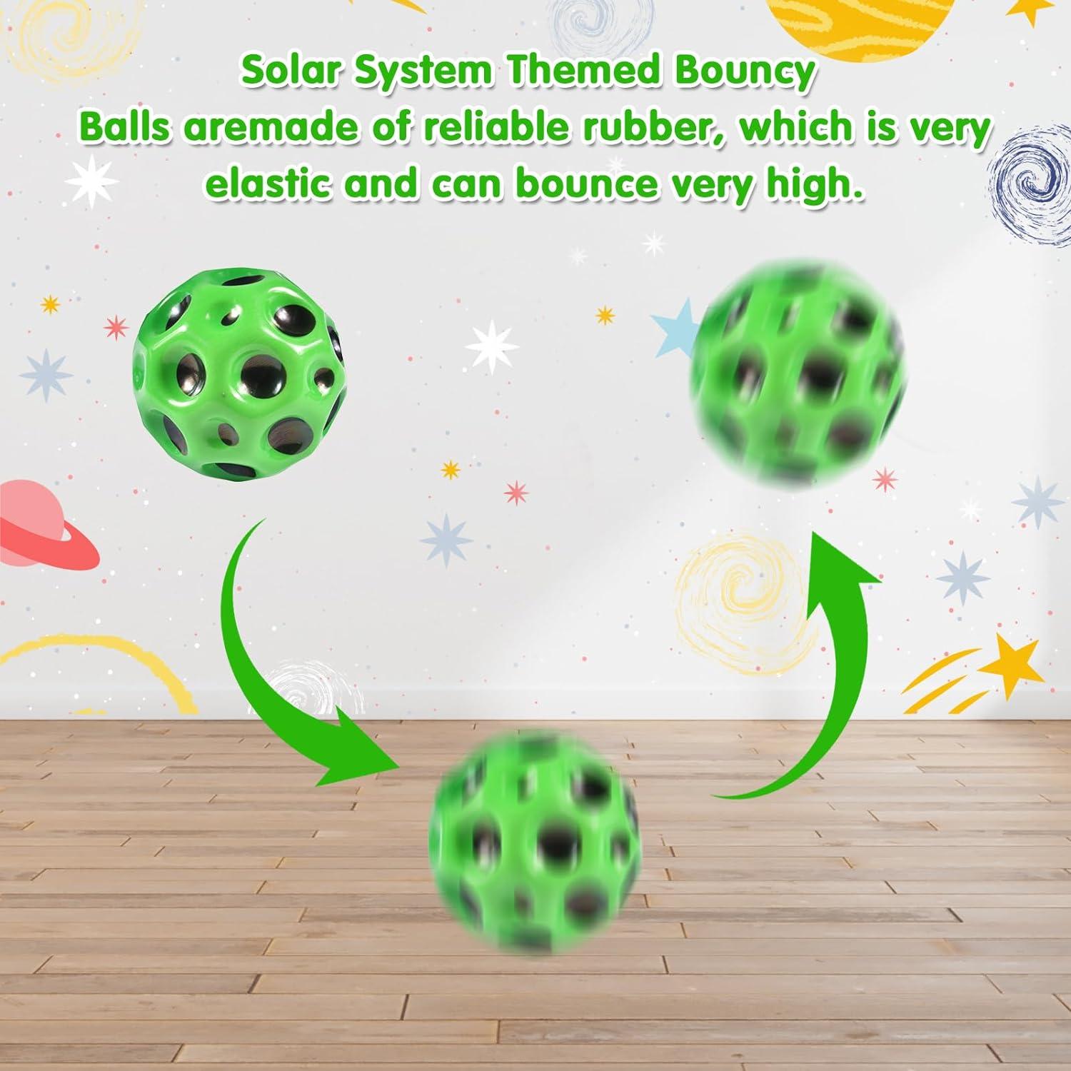 3 Pieces Astro Jump Balls - 7cm Moon & Space Bounce Balls for Kids ...