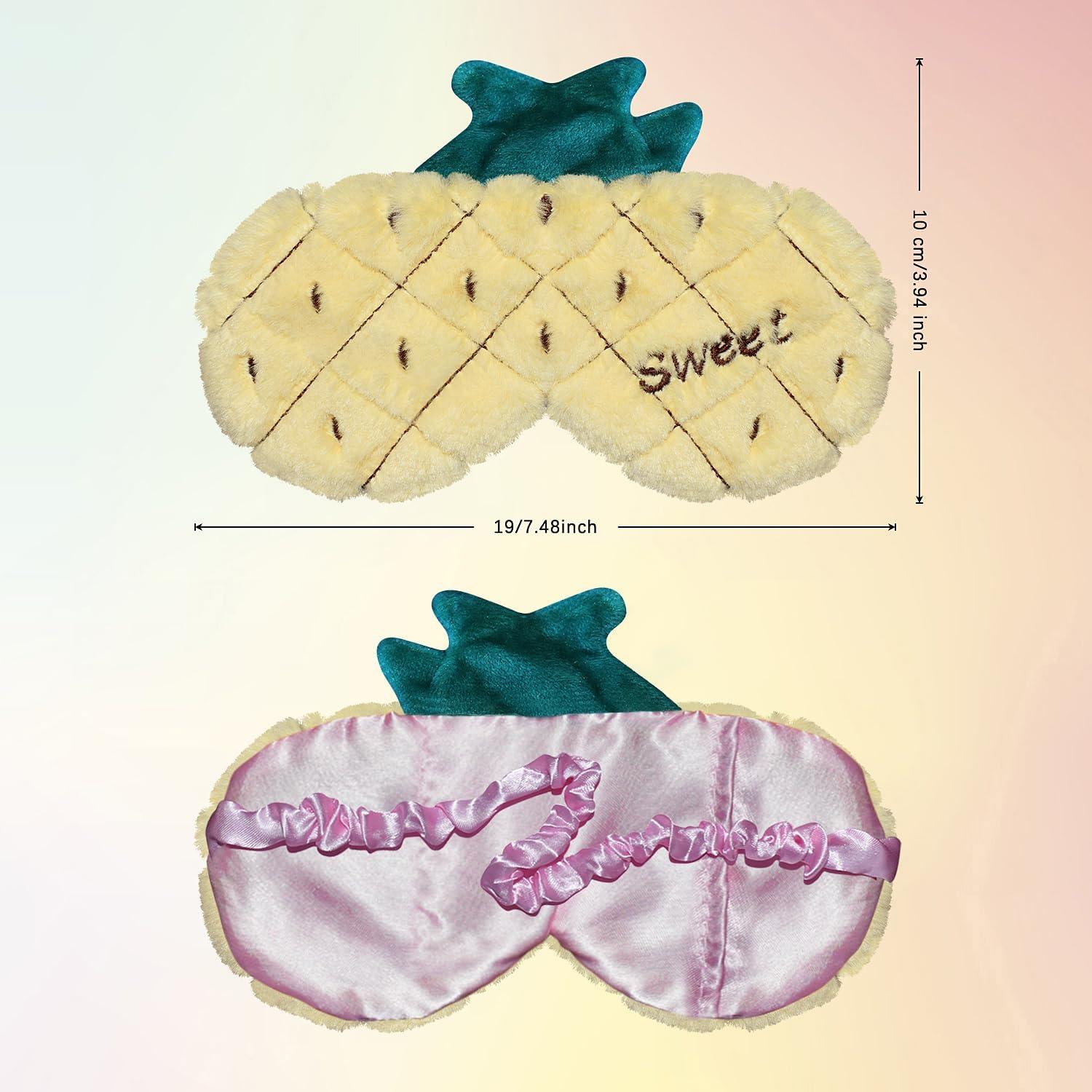 Pineapple Eye Mask for Kids | Ulife Mall Plush Sleep Mask - Soft Funny ...