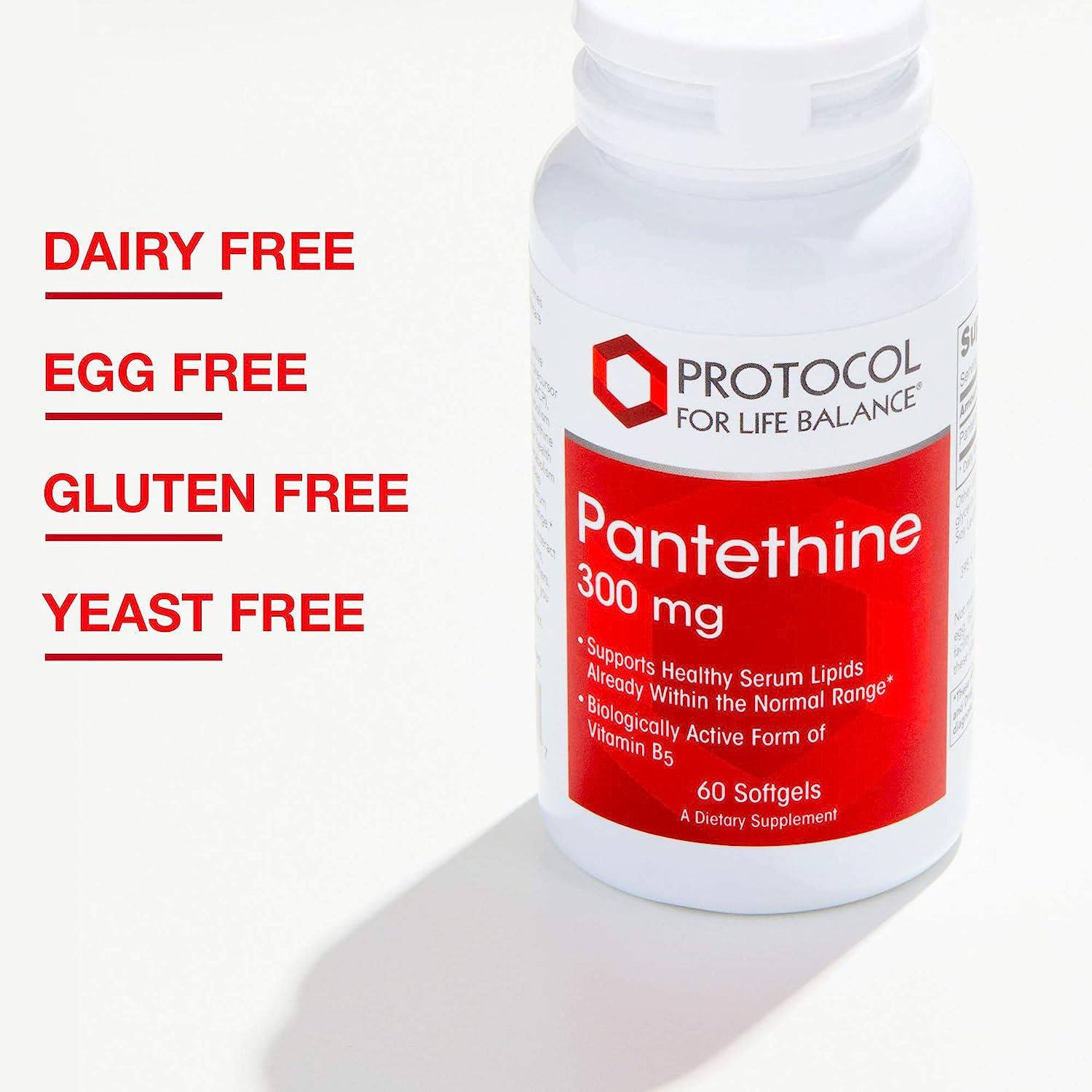 Pantethine 300mg Softgels - Metabolism & Liver Support Formula - 60 ...