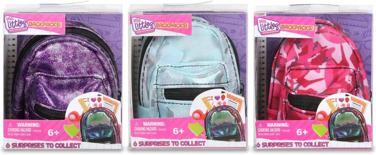 REAL LITTLES Micro Backpack 3-Pack with 18 Stationery Surprises ...