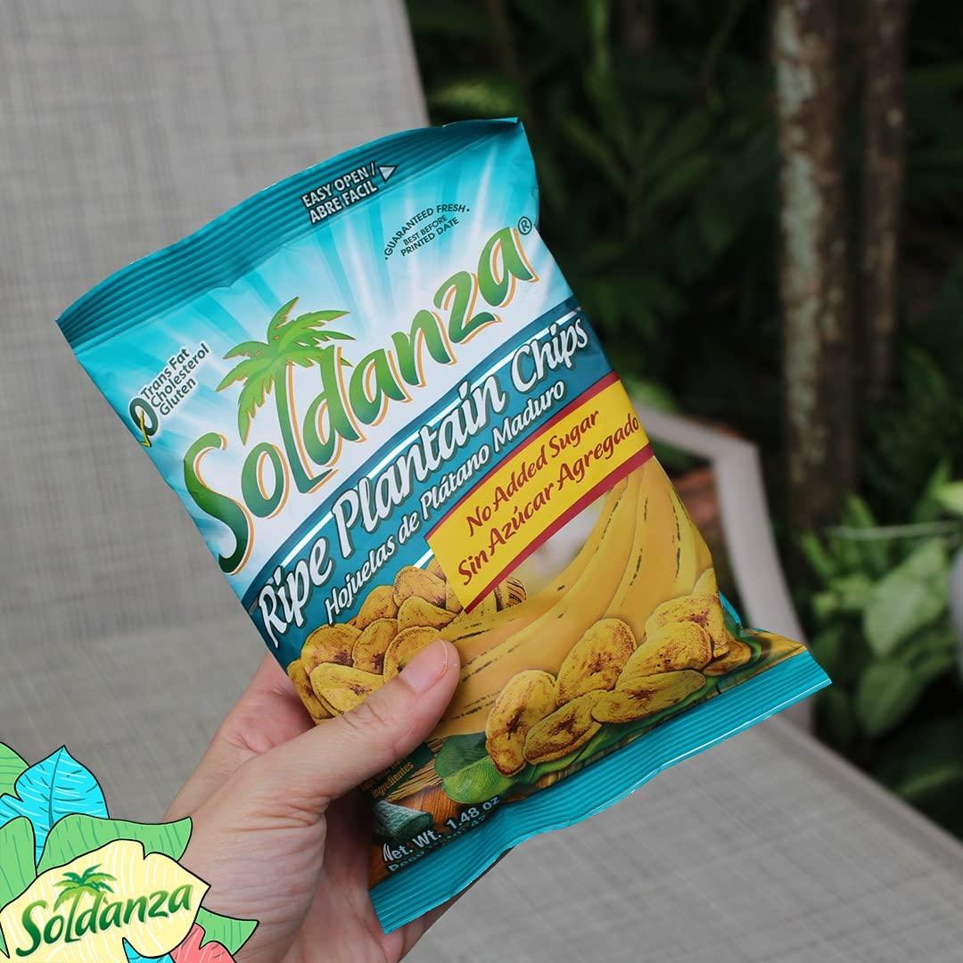 Soldanza Maduritos Plantain Chips Ripe 2.5 oz (Pack of 24) - Delicious ...
