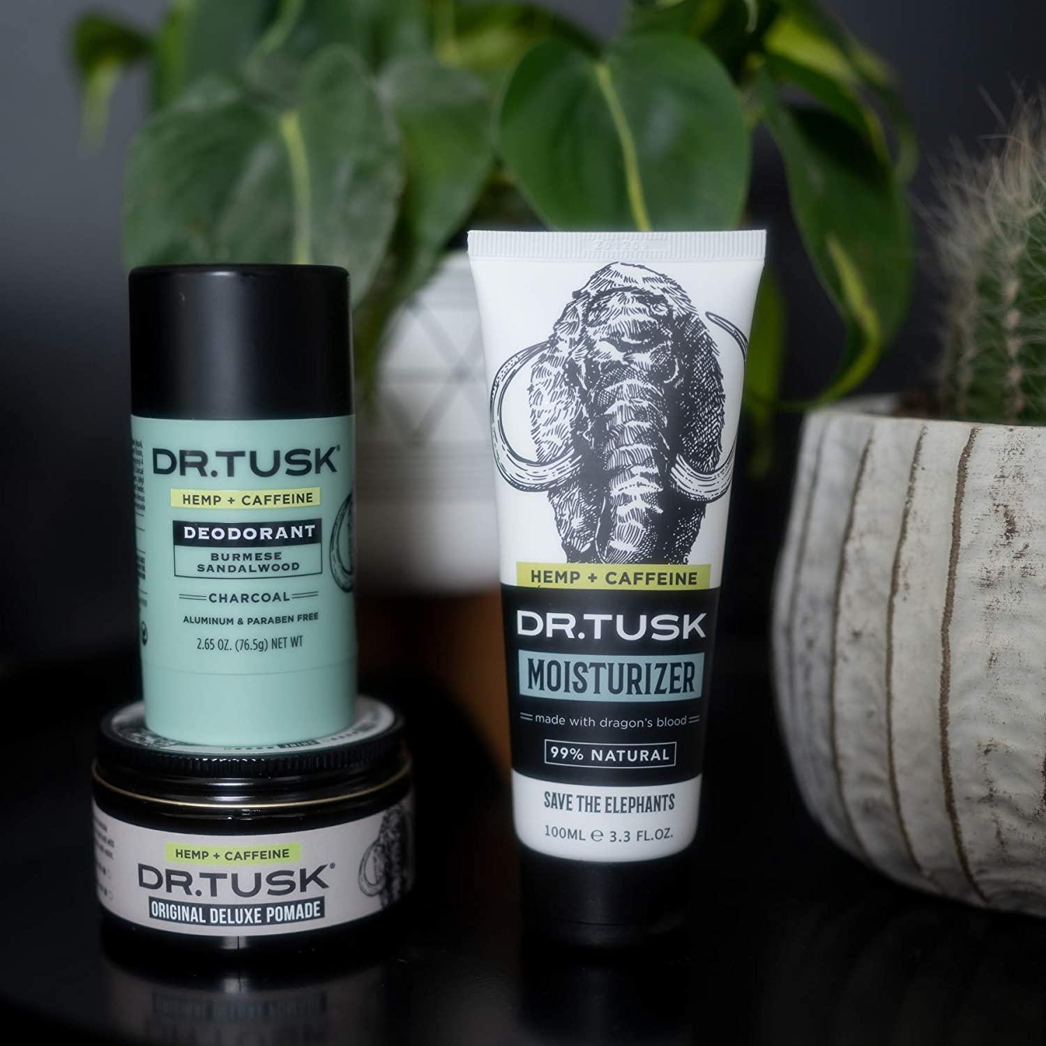 DR.TUSK Mens Deodorant | Hempseed Oil, Caffeine & Charcoal | Burmese ...