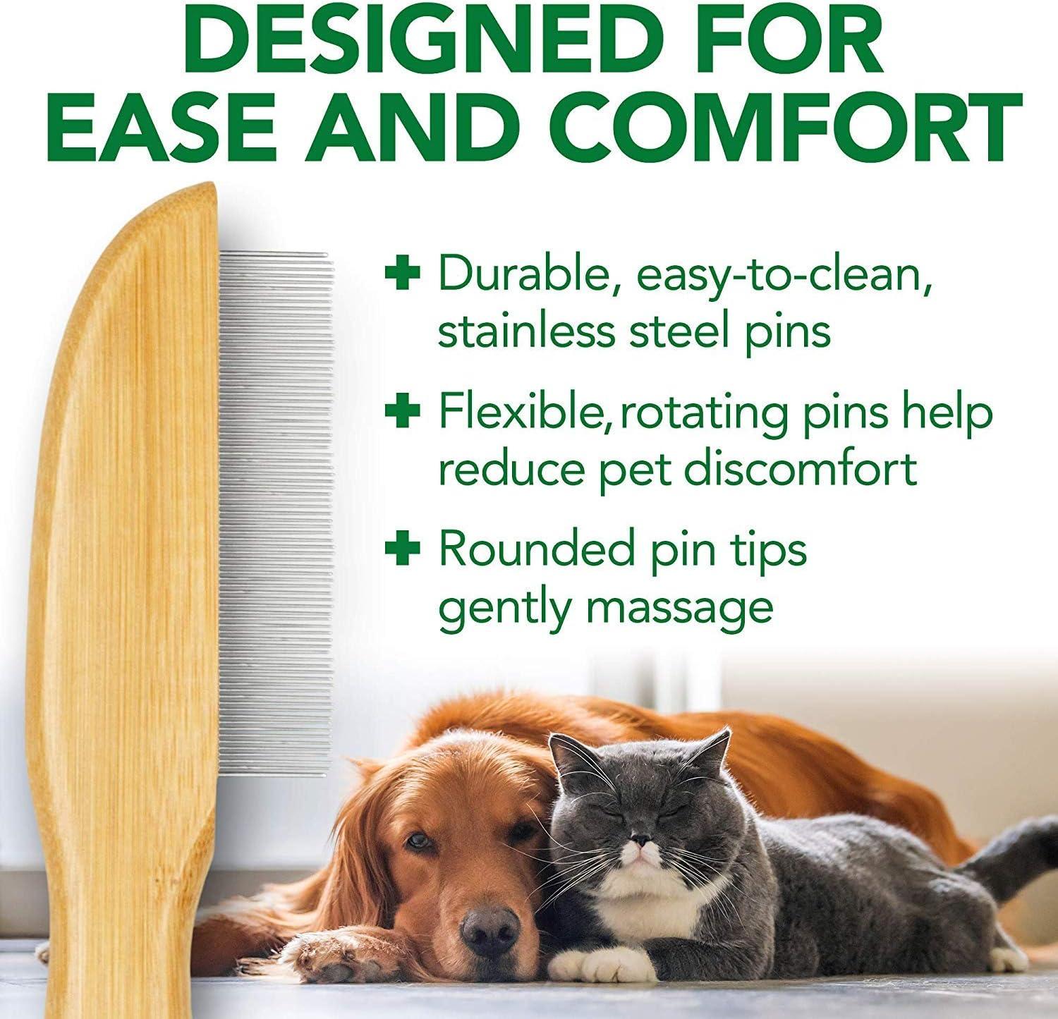 Vet's Best Flea Comb - Bamboo Handle for Dogs and Cats | Buy Now with ...