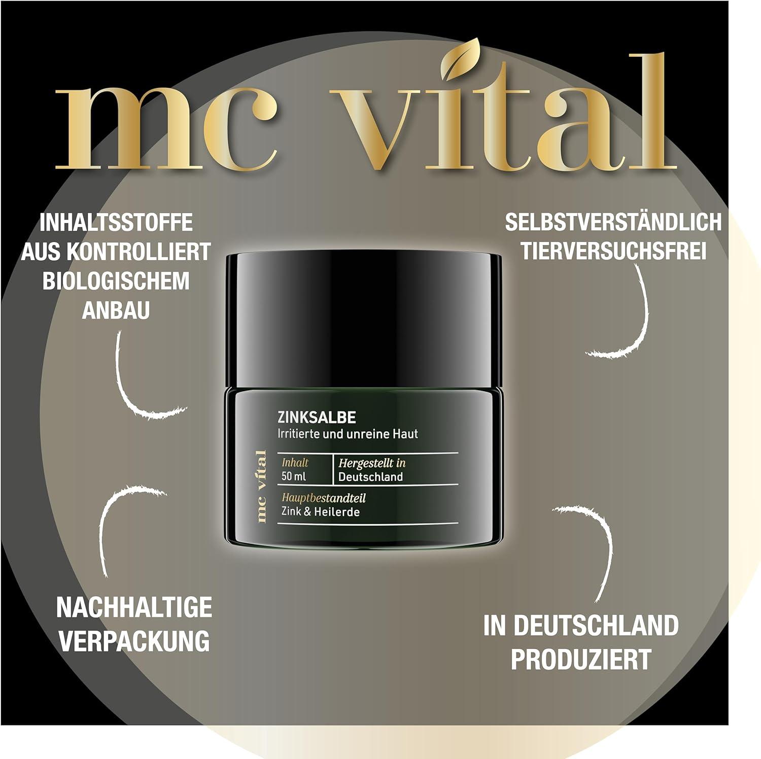 McVital Zinc Ointment with Tea Tree Oil - 150ml Set for Impure Skin ...