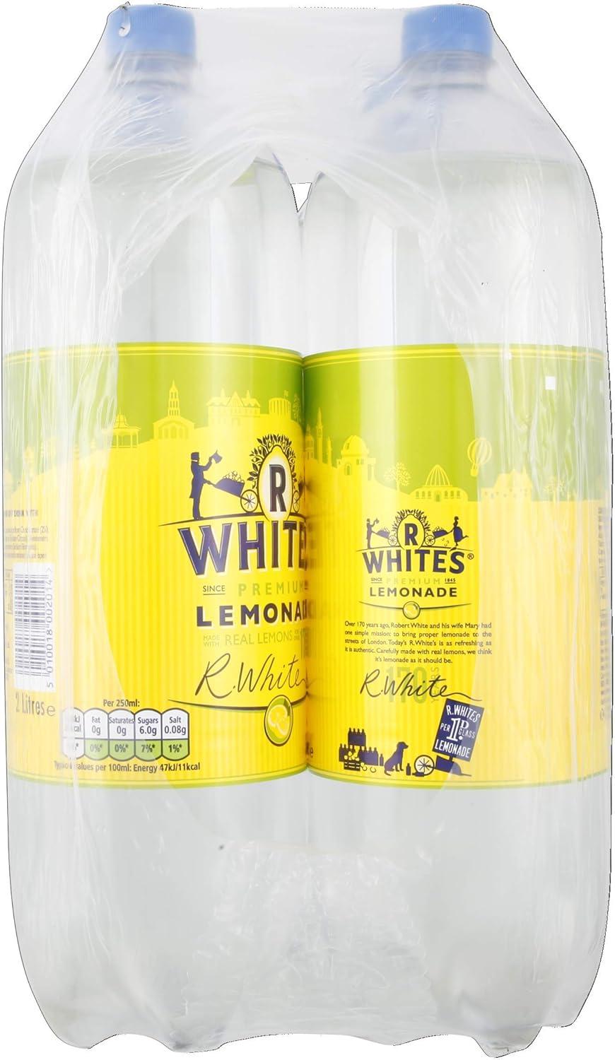 R Whites Premium Lemonade 2L - Refreshing Drink with Real Lemon Juice ...