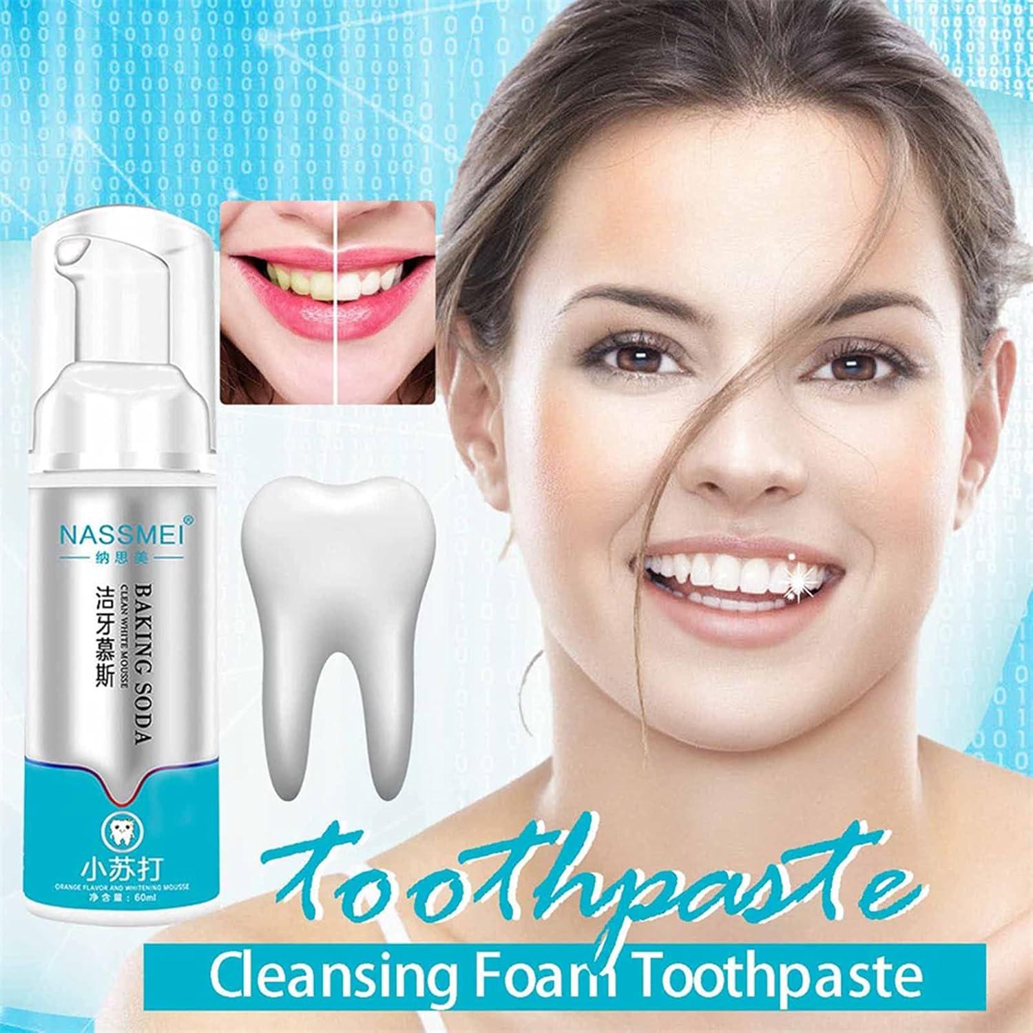 3-Piece Deep Cleaning Whitening Foam Toothpaste - Intensive Stain ...