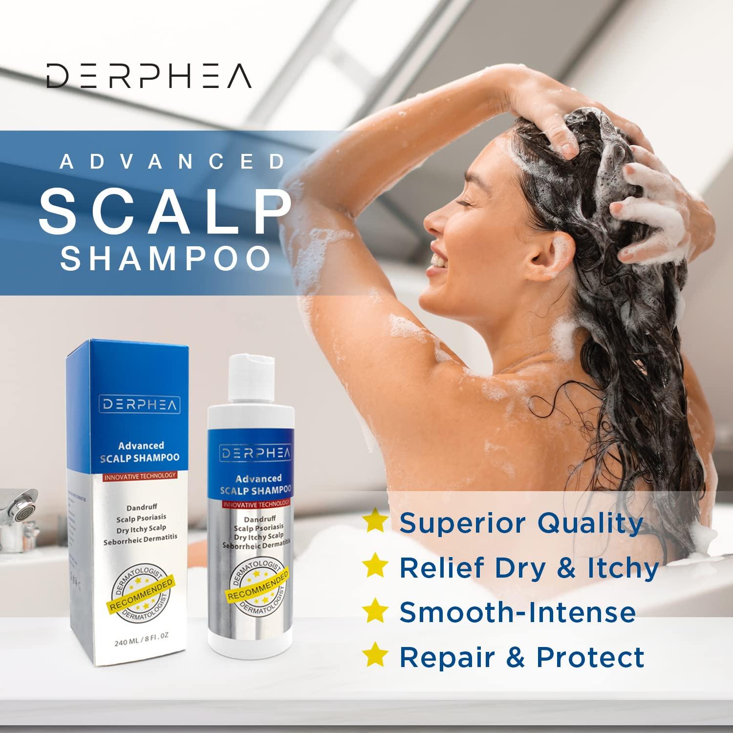 DERPHEA Psoriasis Folliculitis Seborrheic Dermatitis Dry Itchy Scalp ...