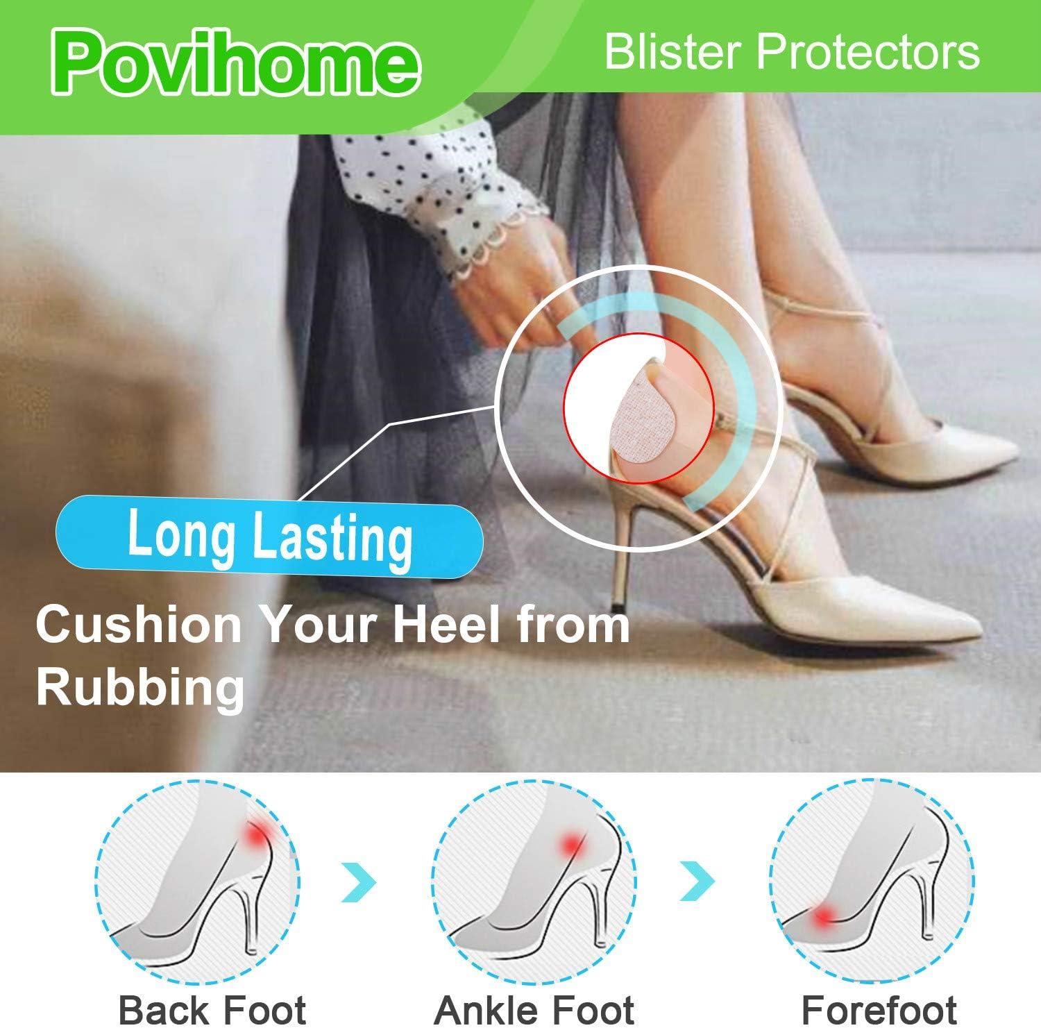 Povihome Moleskin Heel Blister Pads - Cushion for Preventing Blisters ...