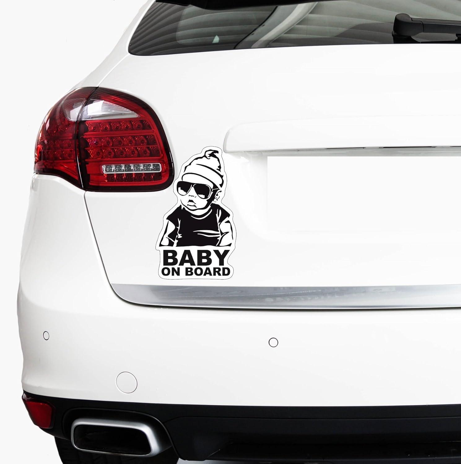 Baby on Board Sticker 12x7cm - UV Weatherproof Auto Sticker for Boys ...