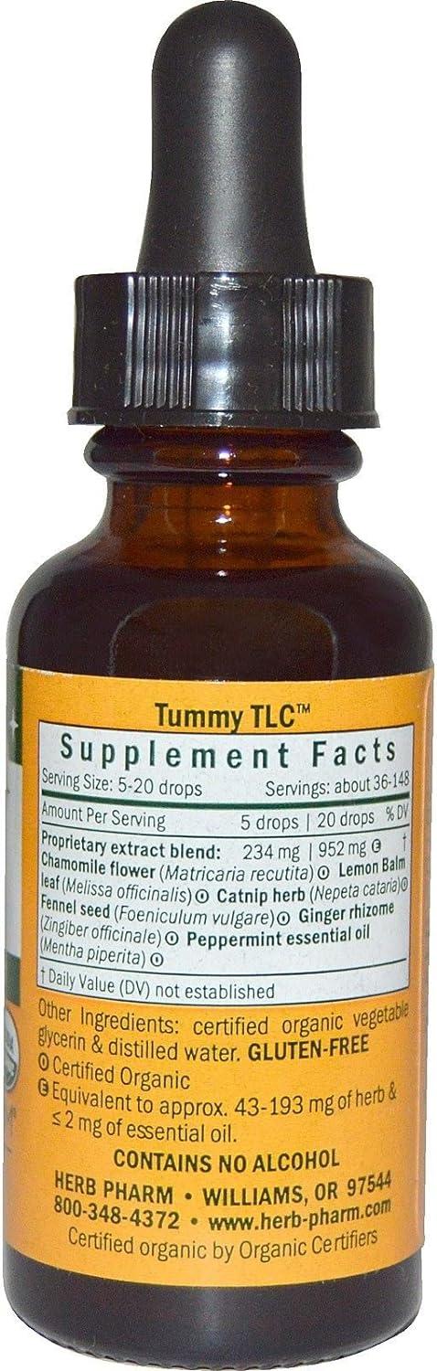 Herb Pharm Kids Alcohol-Free Tummy TLC Liquid Herbal Formula 1oz ...