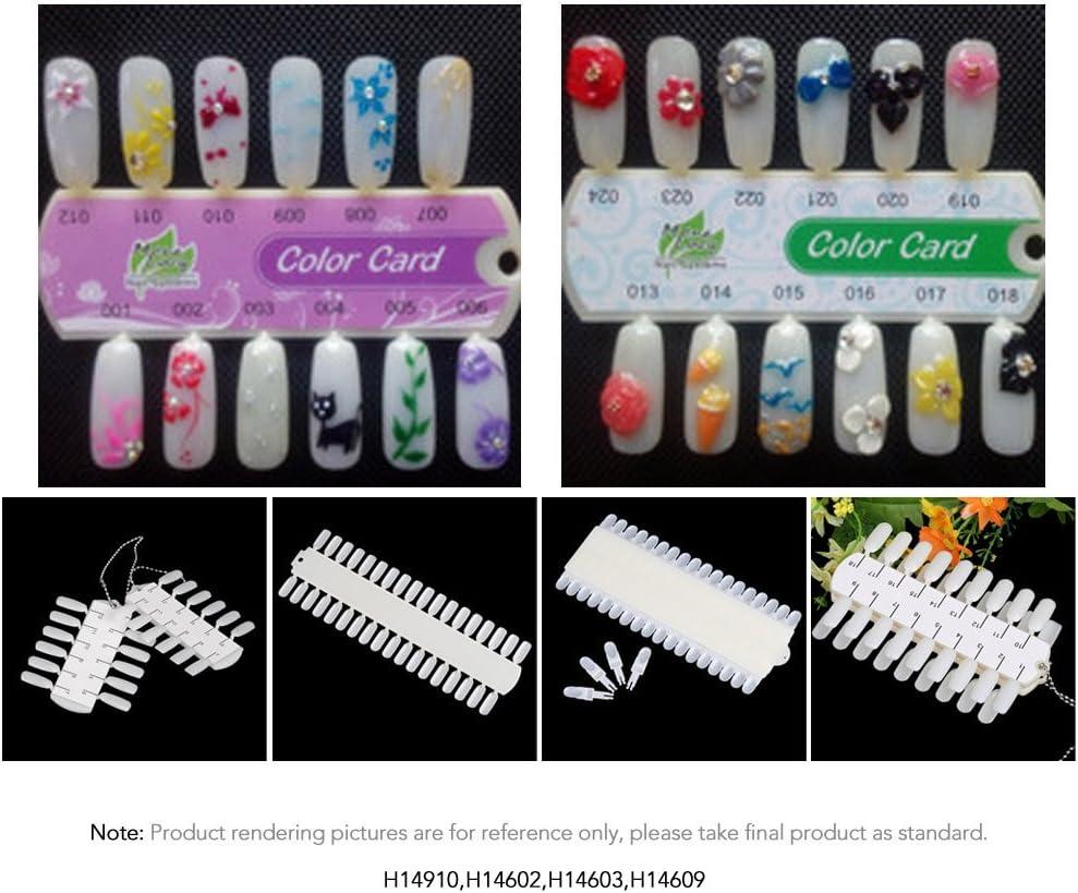 36 Tips Nail Color Swatches Practice Board Set for Makeup & Nail Art ...