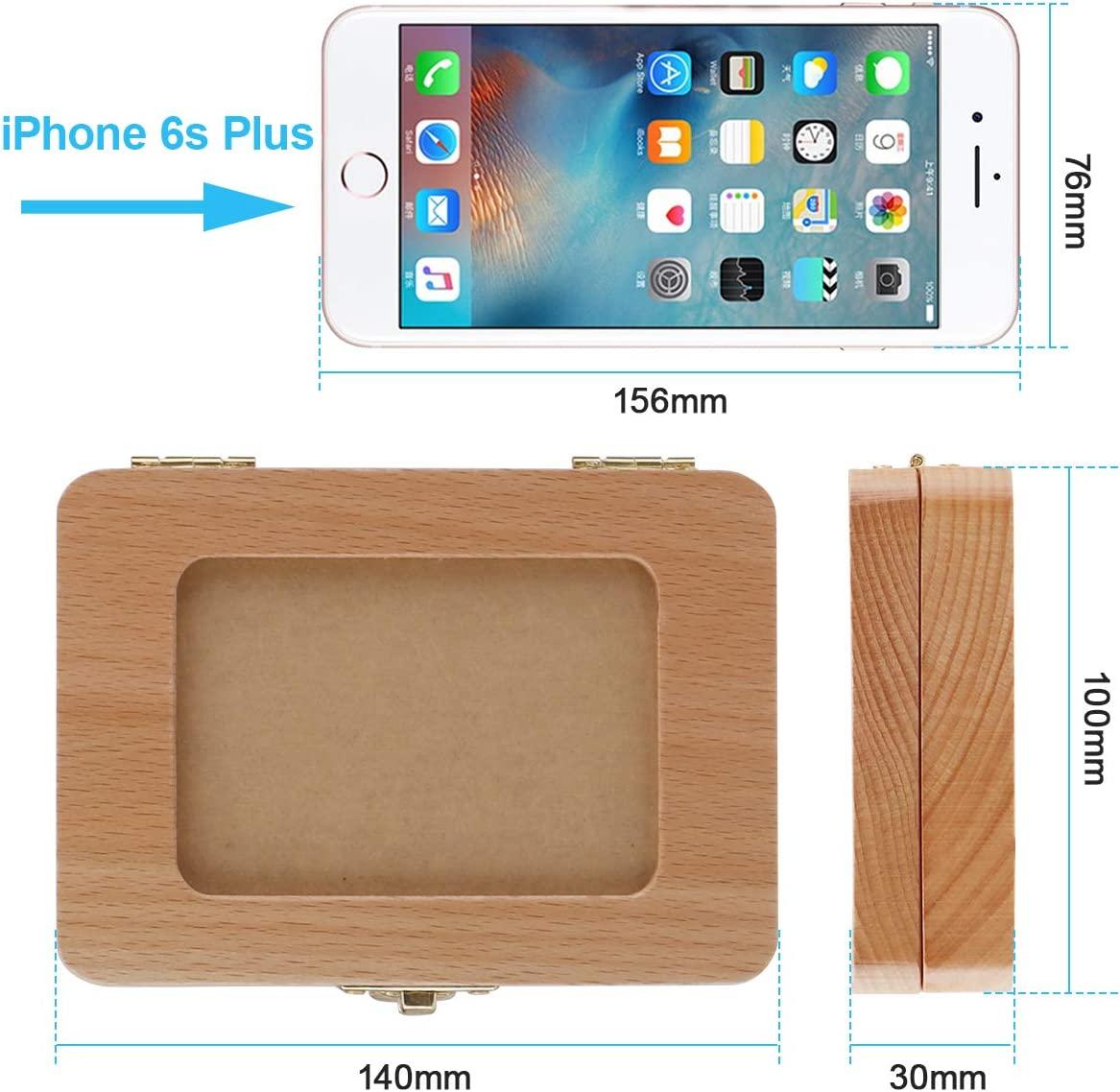 Makerhawk Baby Teeth Box Keepsake - Wooden Baby Tooth Organizer for ...