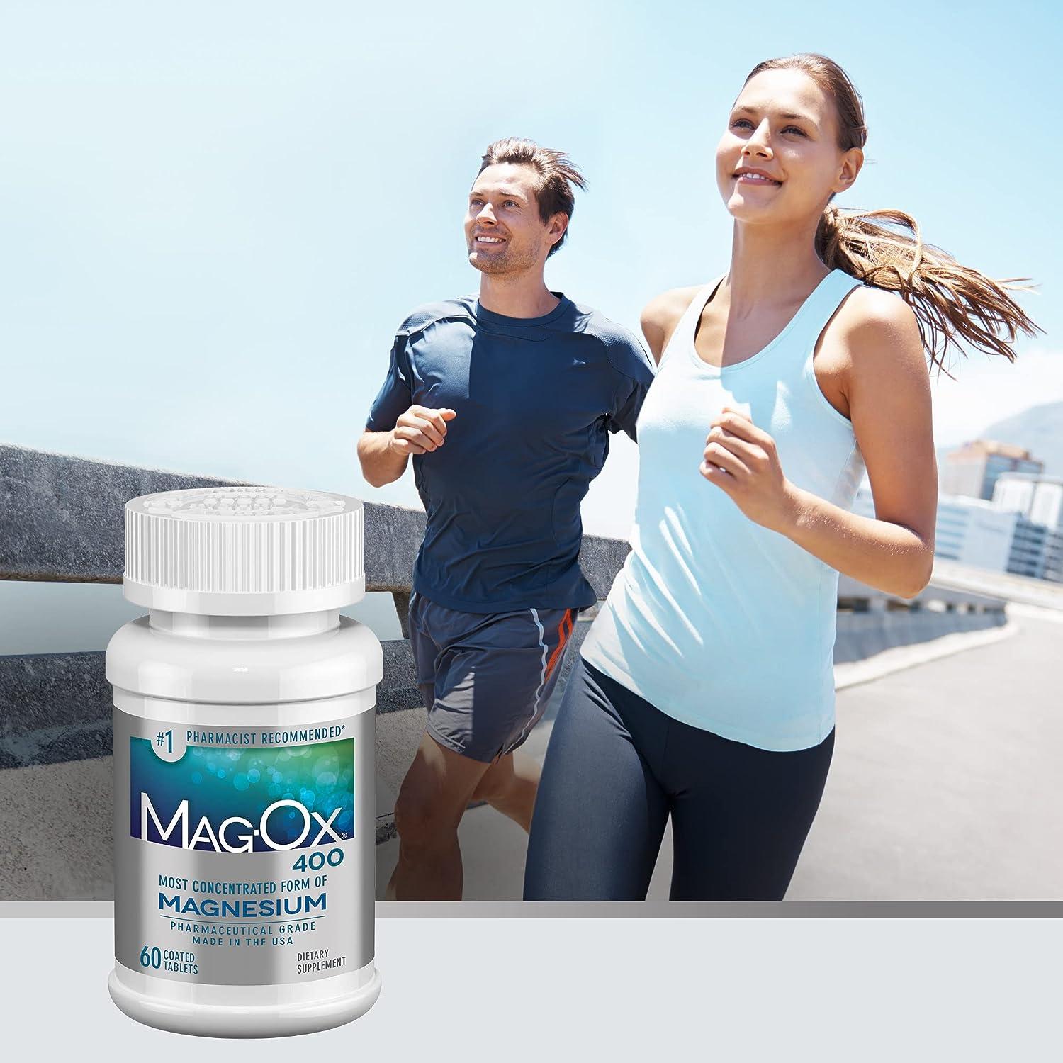 Mag-Ox Magnesium Oxide Supplement 483mg - Pharmaceutical Grade, 120 ...