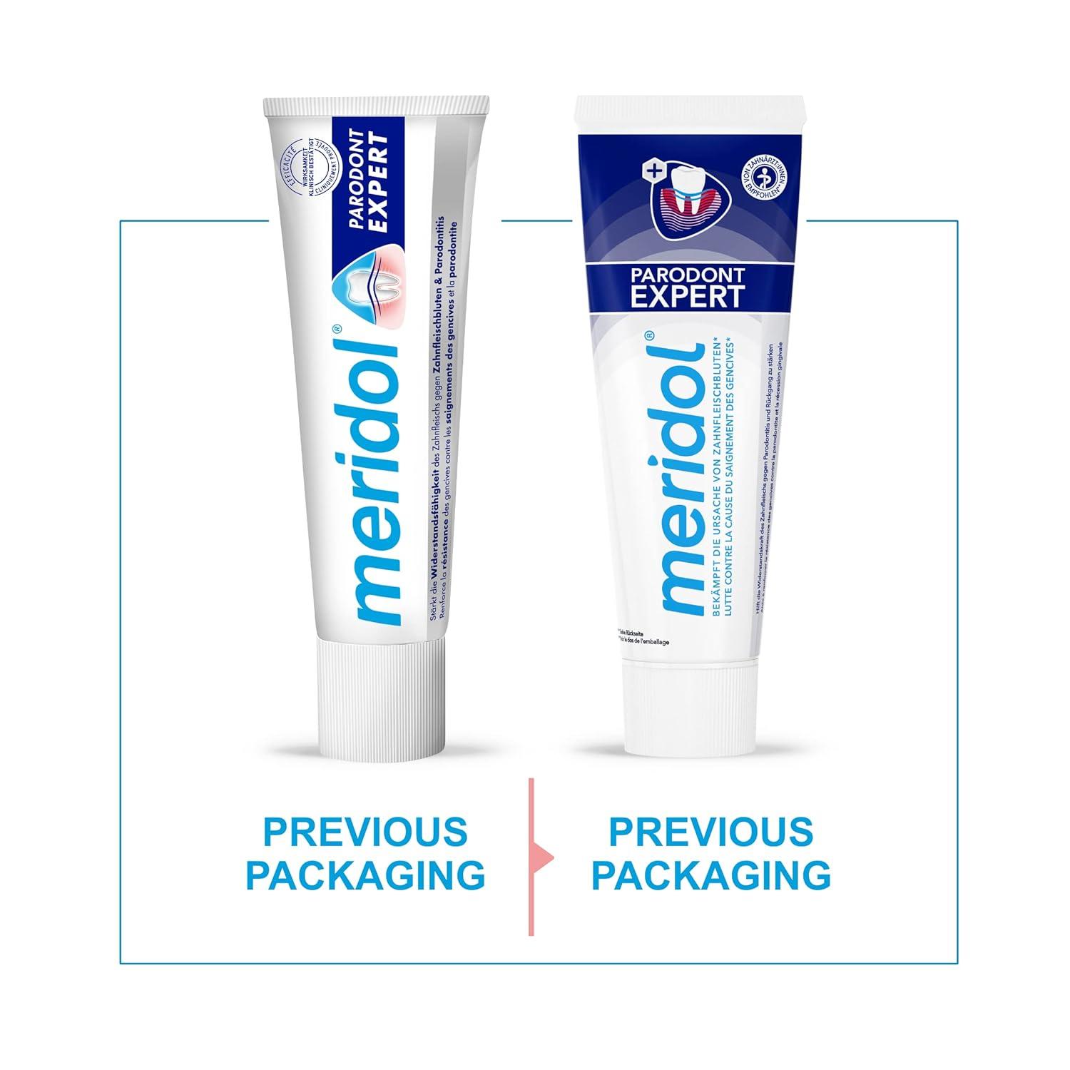 Meridol Parodont Expert Toothpaste (75ml) - Antibacterial Gum Healing ...
