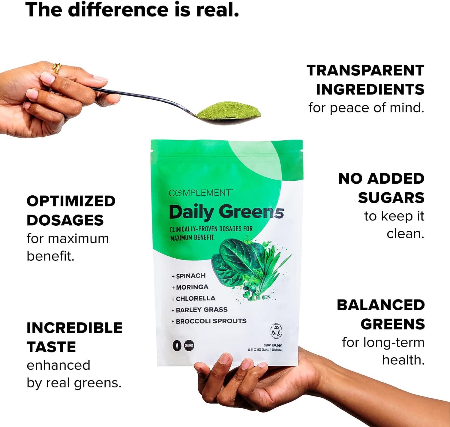 Organic Superfood Powder - Green Juice Smoothie Mix with Chlorella ...