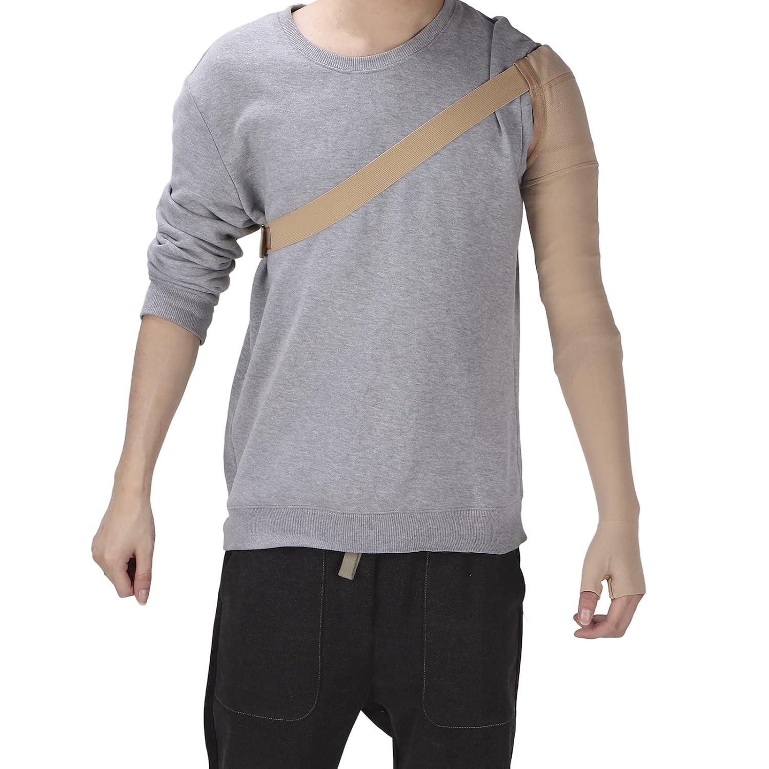 Mastectomy Compression Arm Sleeve for Lymphedema Support Left Hand ...