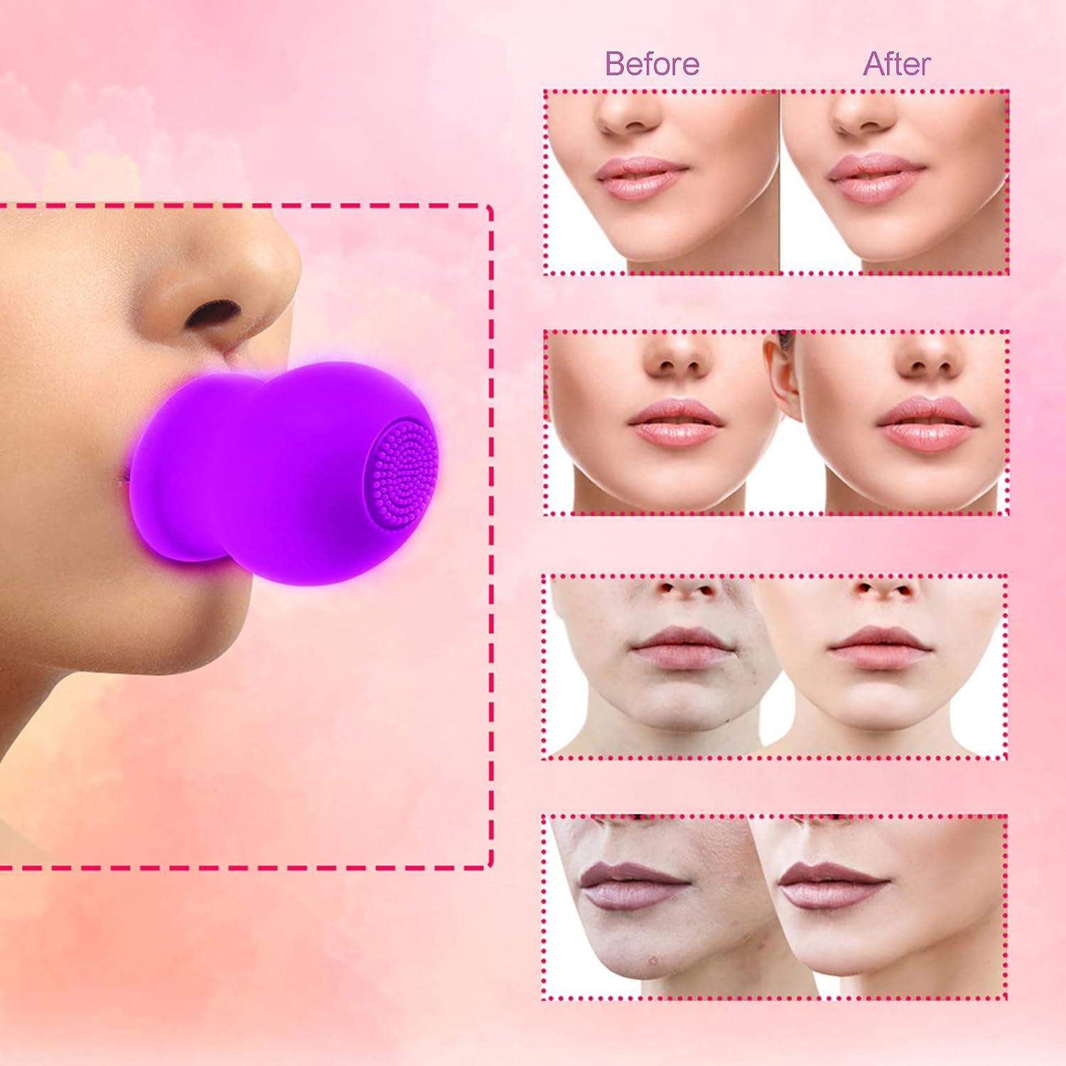 Soft Silicone Pout Lips Enhancer | Lip Plumper Device for Natural Sexy Lips - Violet Beauty Tool ...